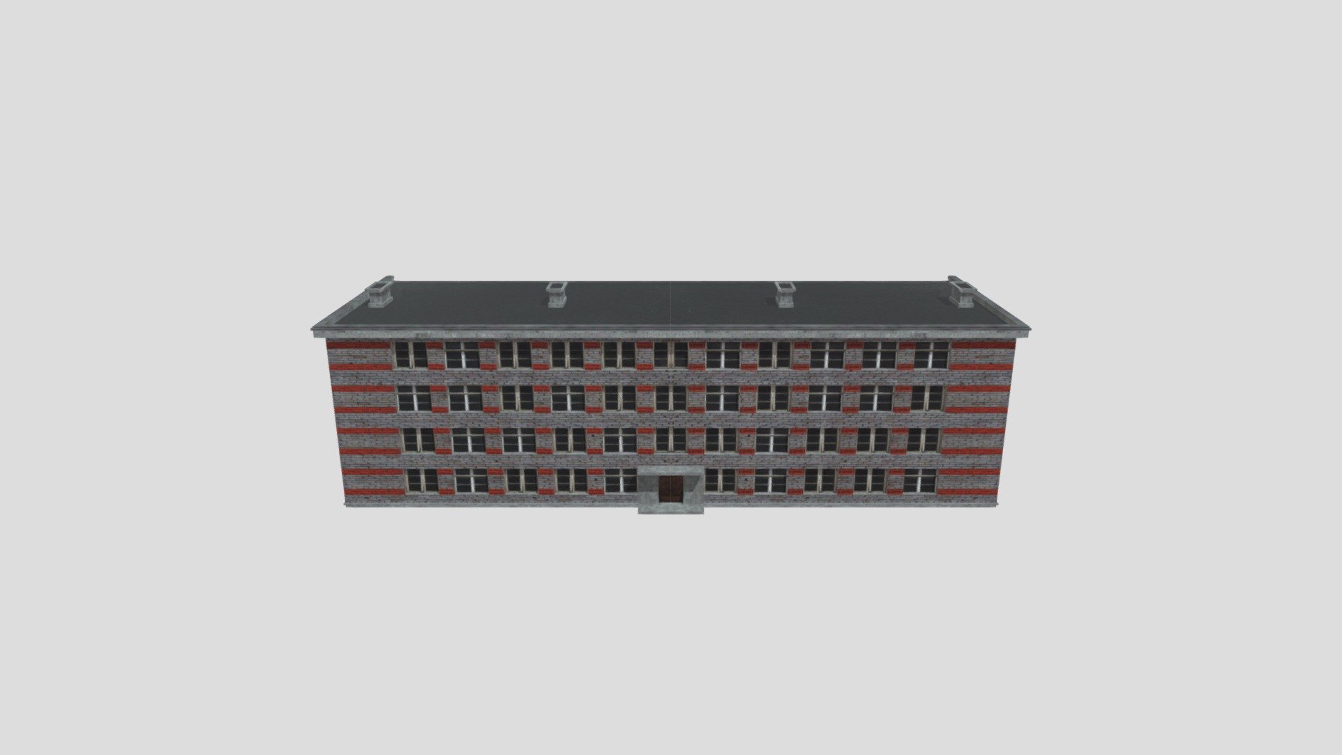 Dormitory 1-300-1 (258 students) - 3D model by rereyy (@bcmonikas2007 ...