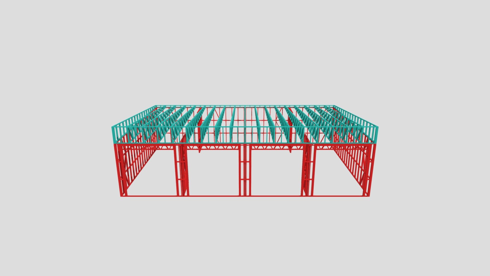 4 Bus Bays 16m X 10m - Download Free 3D model by Steel Frame Solutions ...