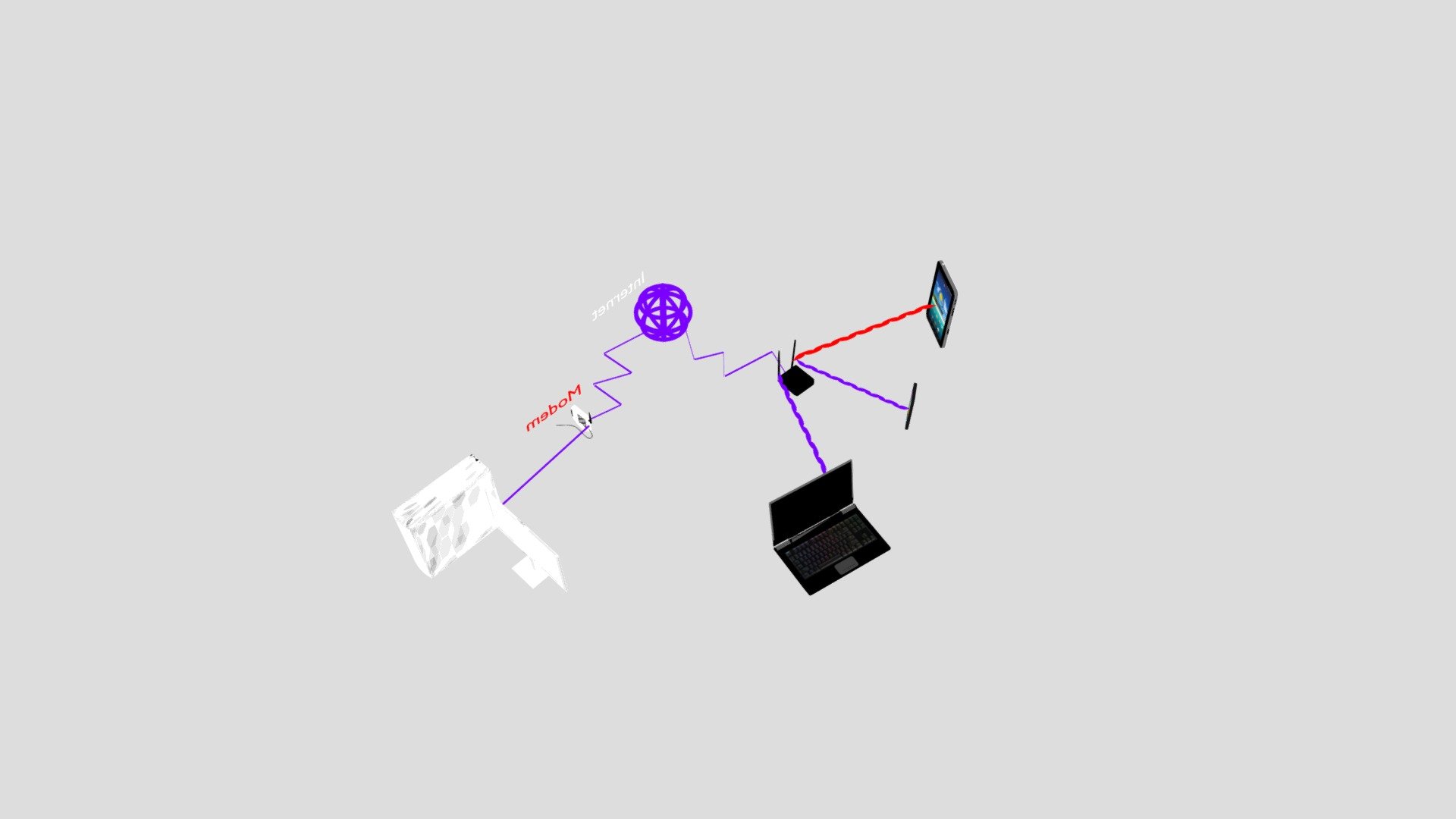 Communication Network - Download Free 3D model by ...