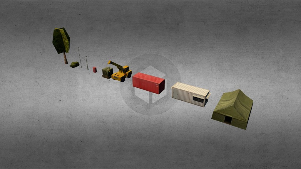 Terrain Props - 3D model by youmeng [6cae365] - Sketchfab