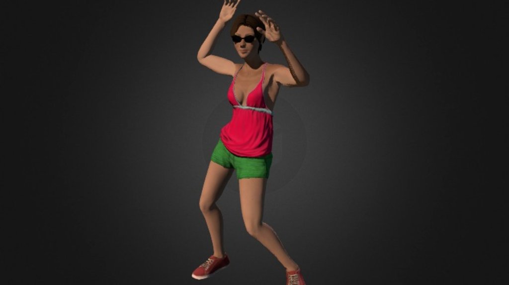 Dance Girl - 3D model by mortaleiros [6cae80c] - Sketchfab
