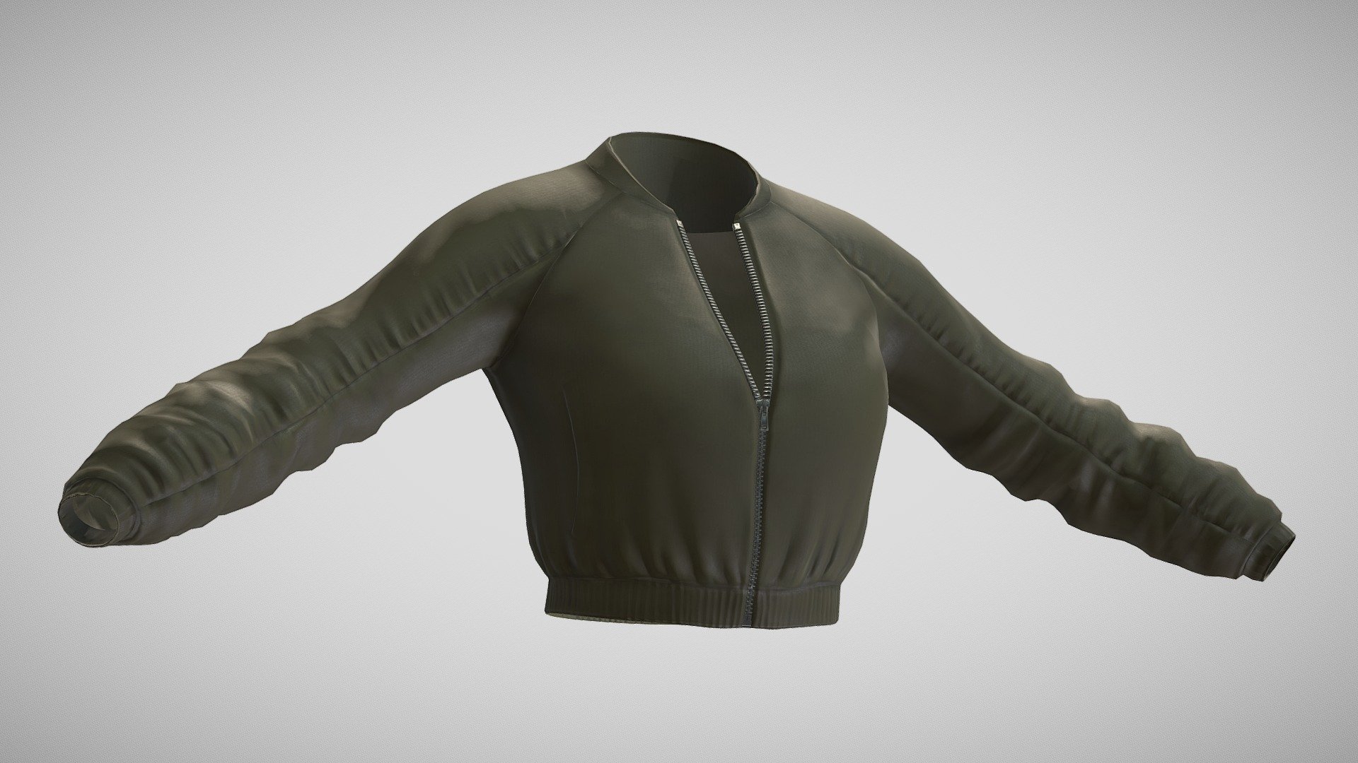 Cropped Windbreaker Jacket - 3D model by Geanese Vindel (@geanese_v ...