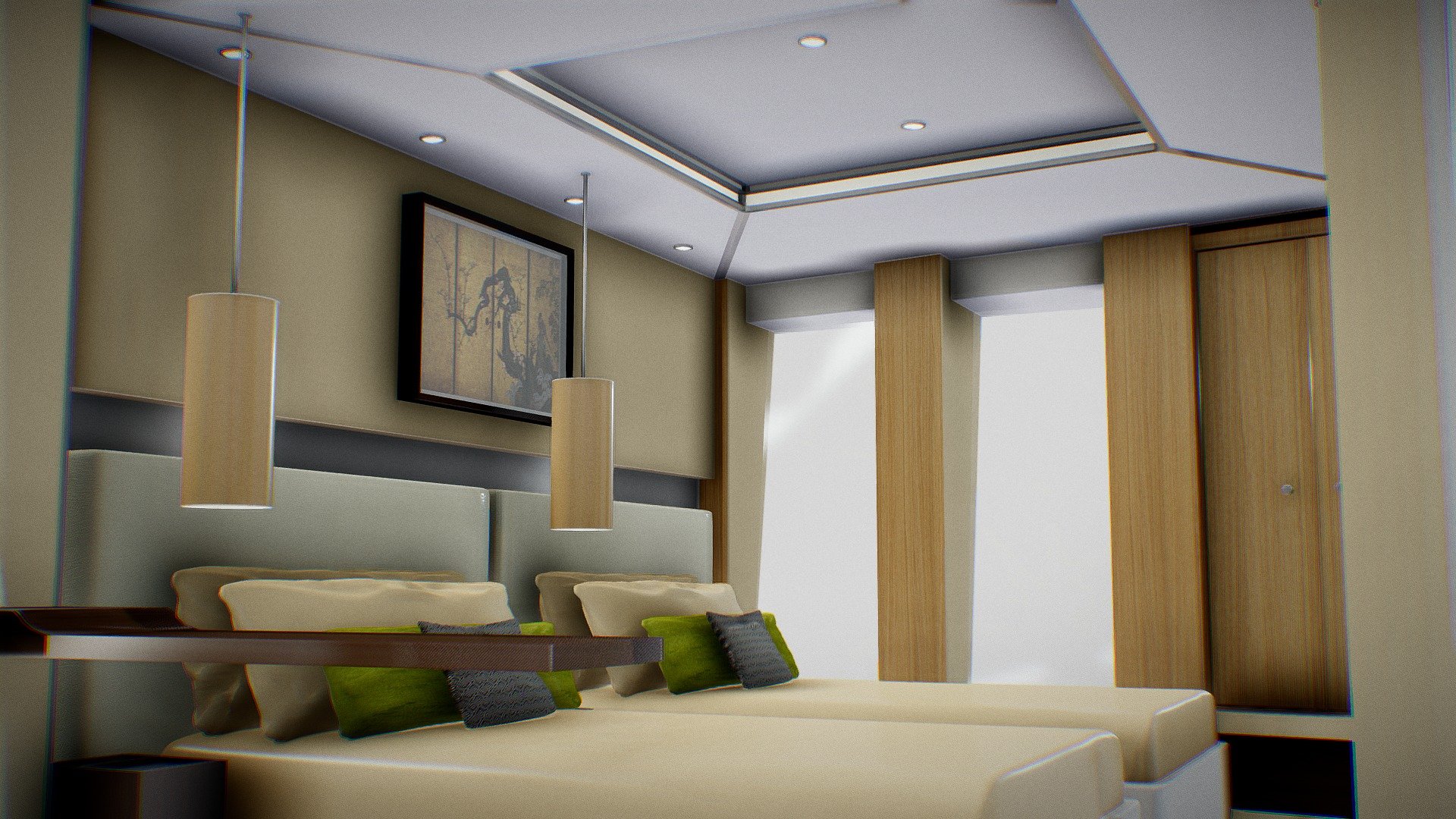 Hotel Room - Bedroom - Buy Royalty Free 3D model by AirStudios (@airstudios3d) [6caf762 ...