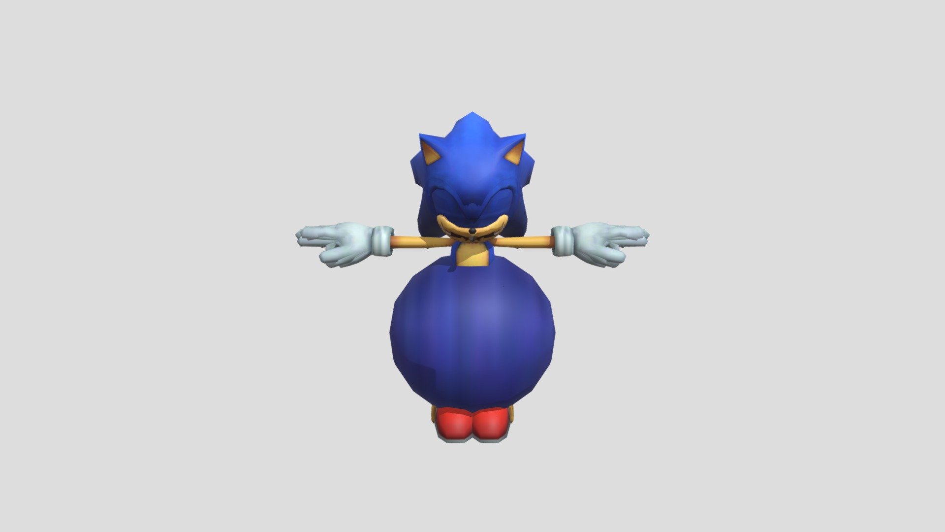 Sonic_low_n_c00 - Download Free 3D model by jedithmr [6cb4315] - Sketchfab