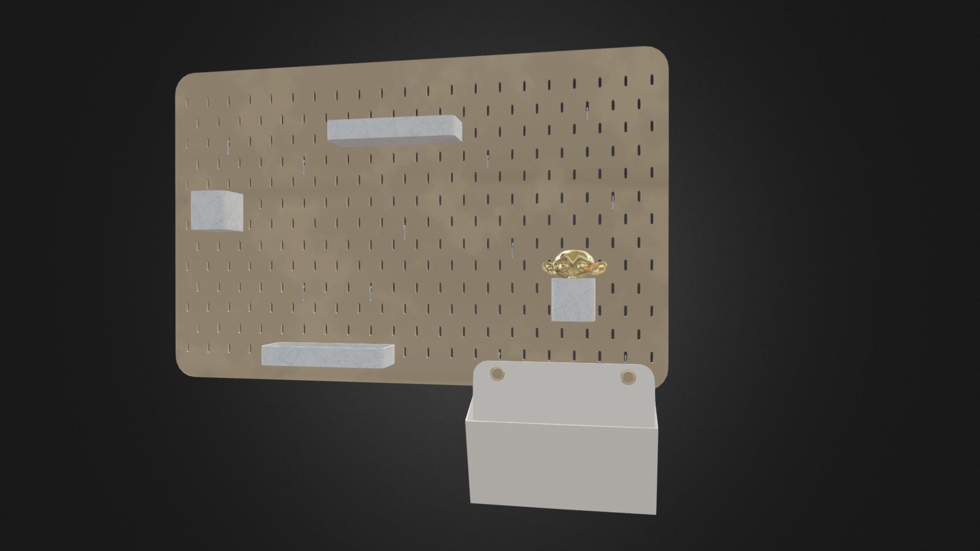 A peg board - Download Free 3D model by WHYStudio [6cb5937] - Sketchfab