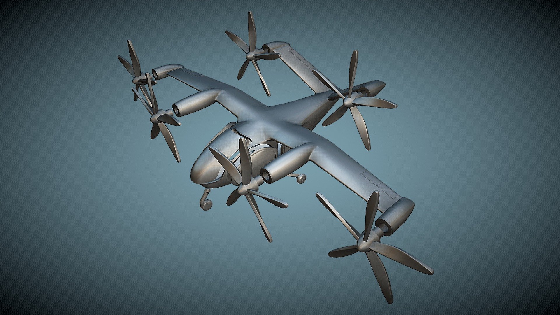 Joby Aviation S4 - 3D Printable Model (*.STL) - Buy Royalty Free 3D ...