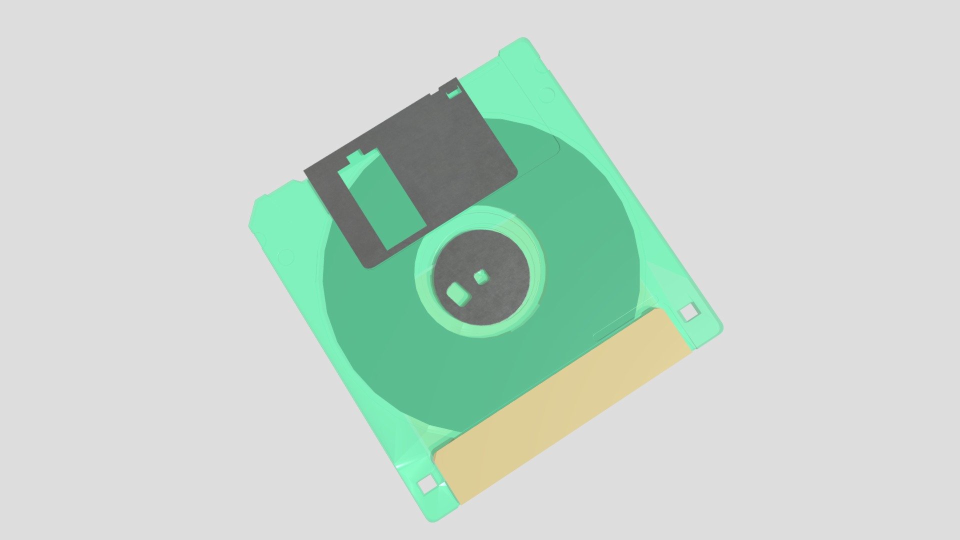 Floppy Disk Transparent Plastic - 3D model by lunamancer [6cb8251 ...
