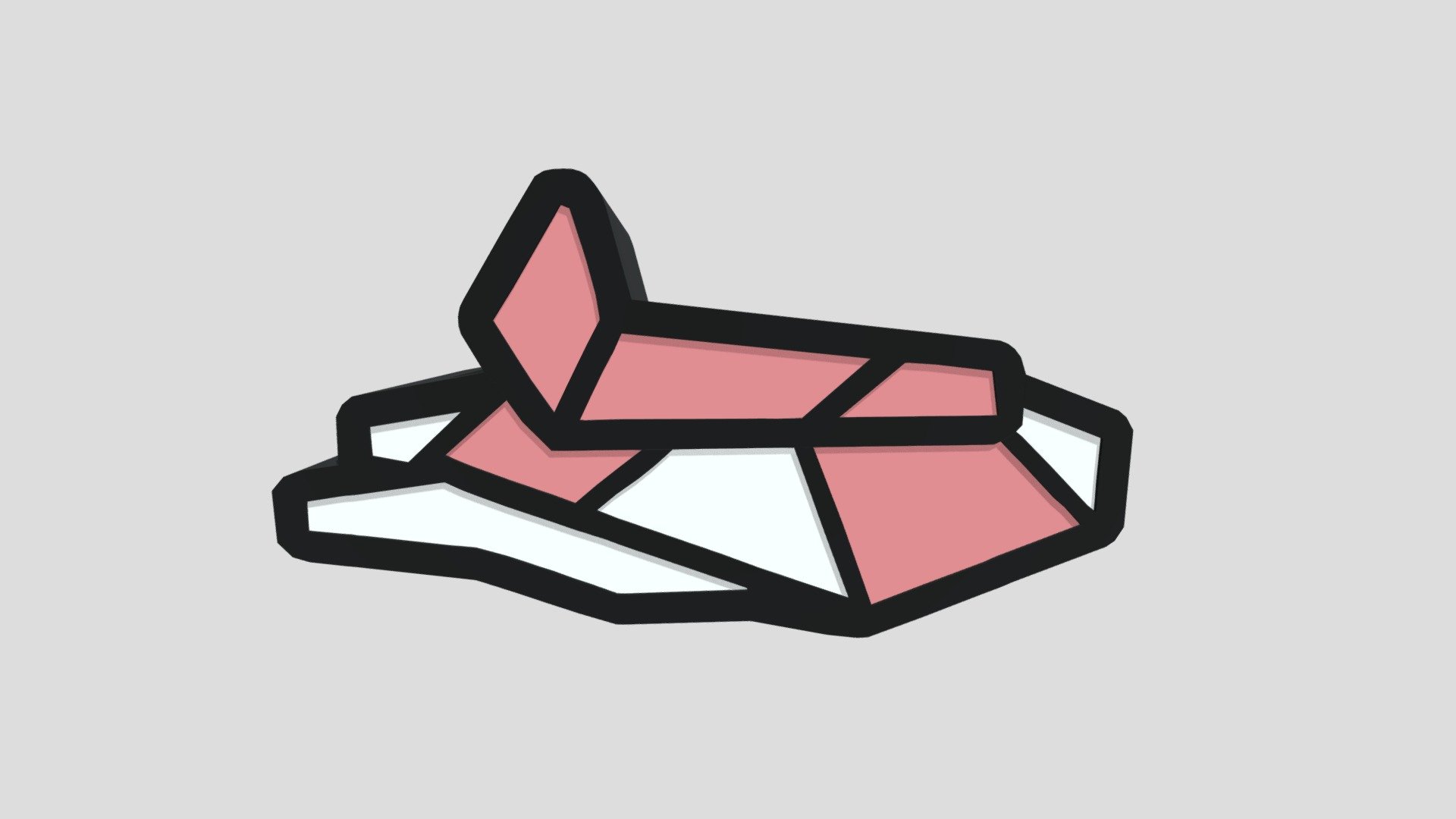 Ship №3 (Geometry Dash game) - Download Free 3D model by Сня ...