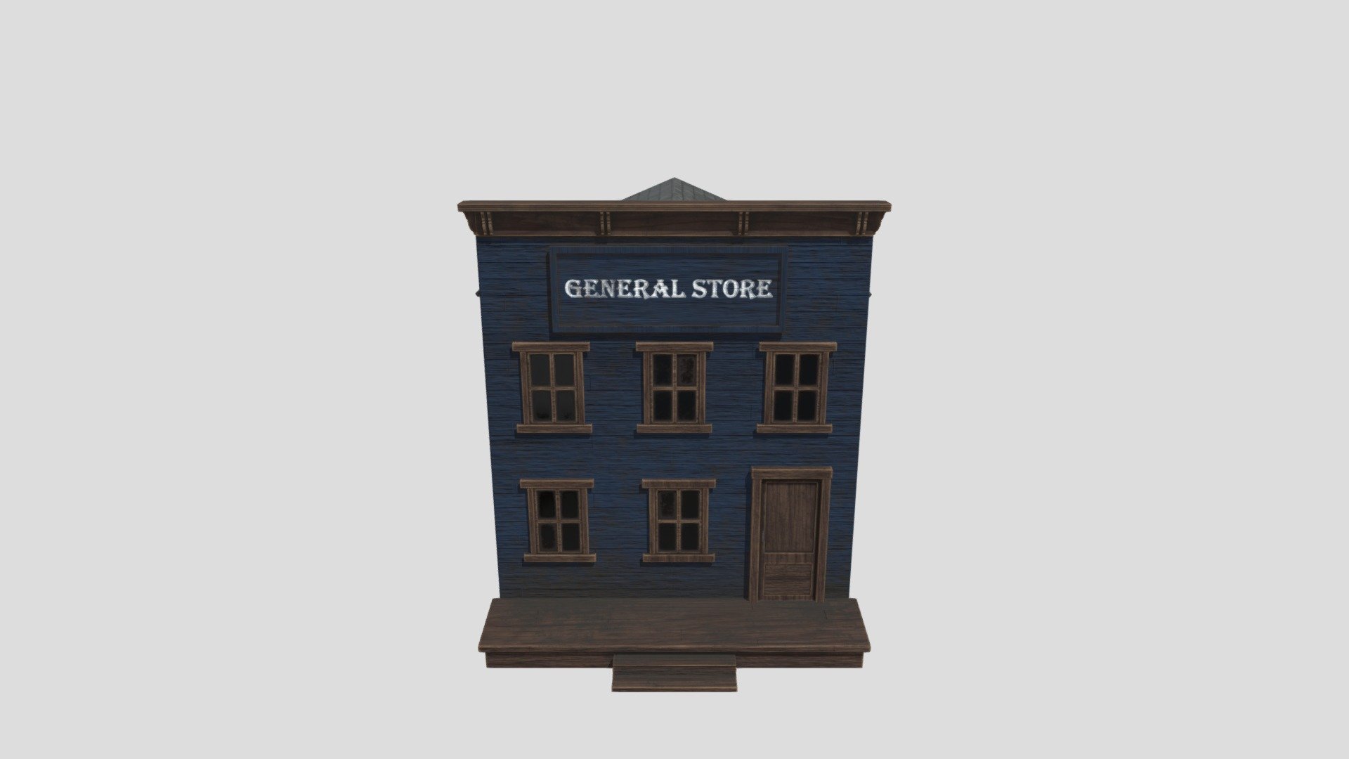 Low poly Wild West General Store - 3D model by Artyooooom [6cb9275 ...