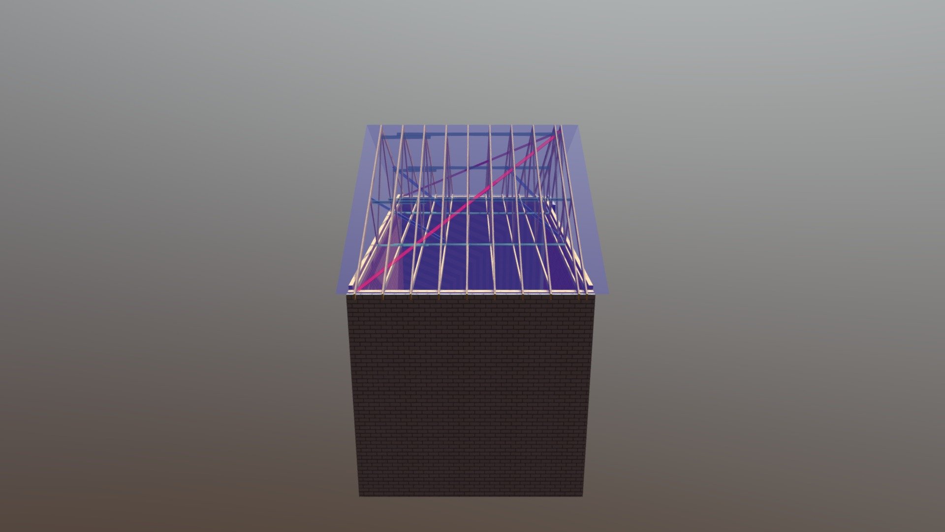 Type A Truss Layout - 3D model by DeclanT [6cc03c4] - Sketchfab