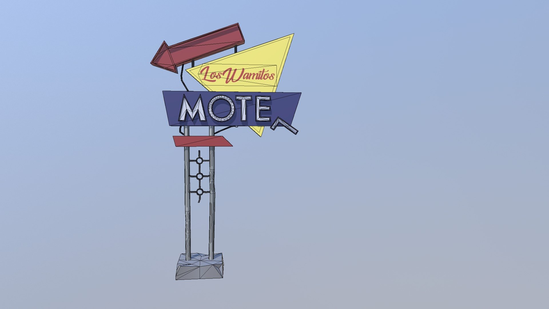 Sign Lowpoly2 - 3D model by anastasia_mist [6cc0ae9] - Sketchfab