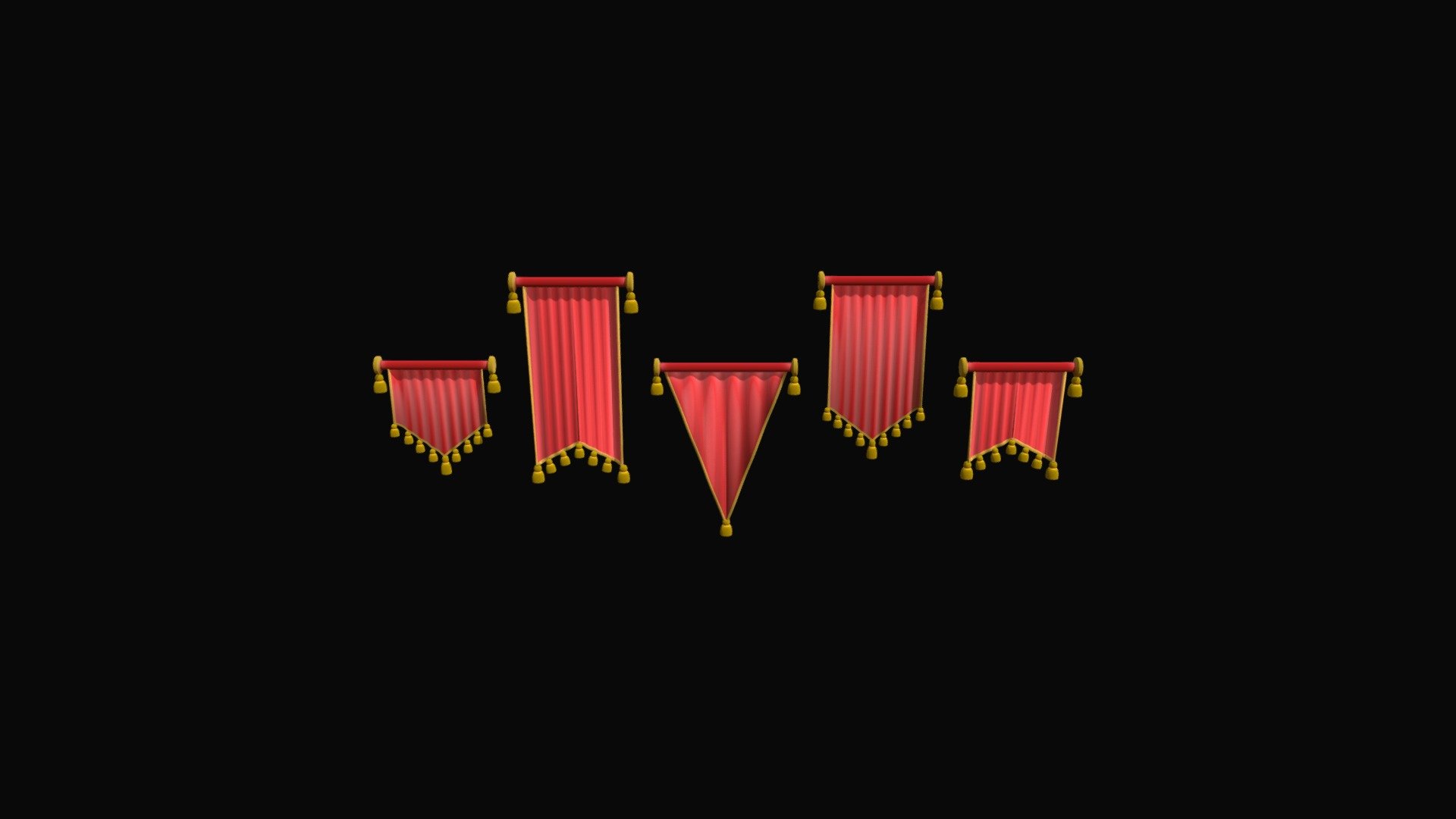 Stylized Flags - 3D model by dtw35 [6cc1164] - Sketchfab