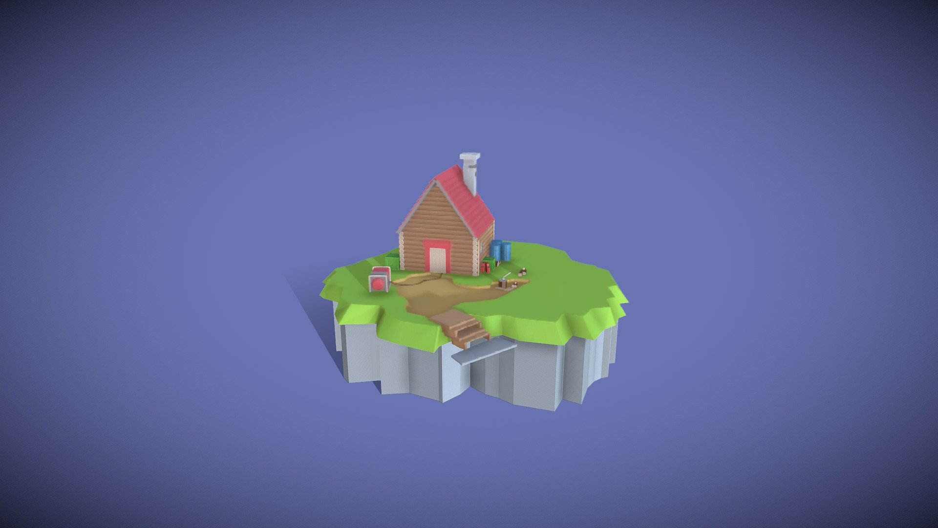 Toon House - 3D model by shubhamsanas18 [6cc22c3] - Sketchfab
