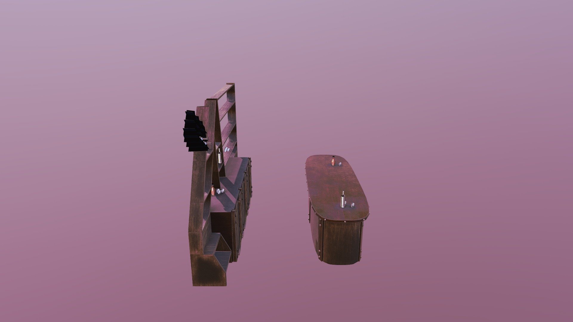 Old Bar Low Poly (Tris) - Download Free 3D model by j8cov ...