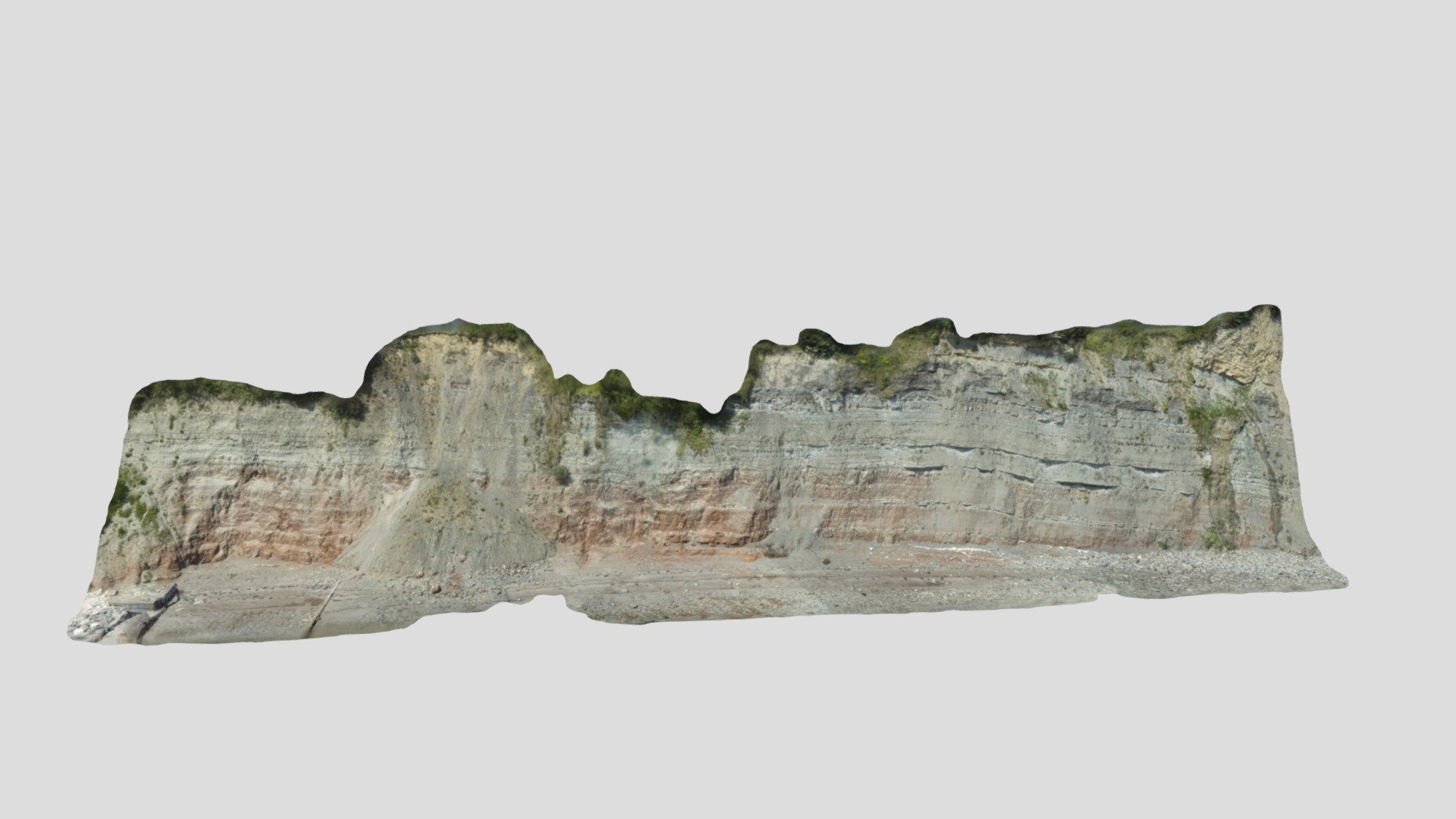 Penarth Cliff Face (May 2016), South Wales - 3D model by Mitchell ...