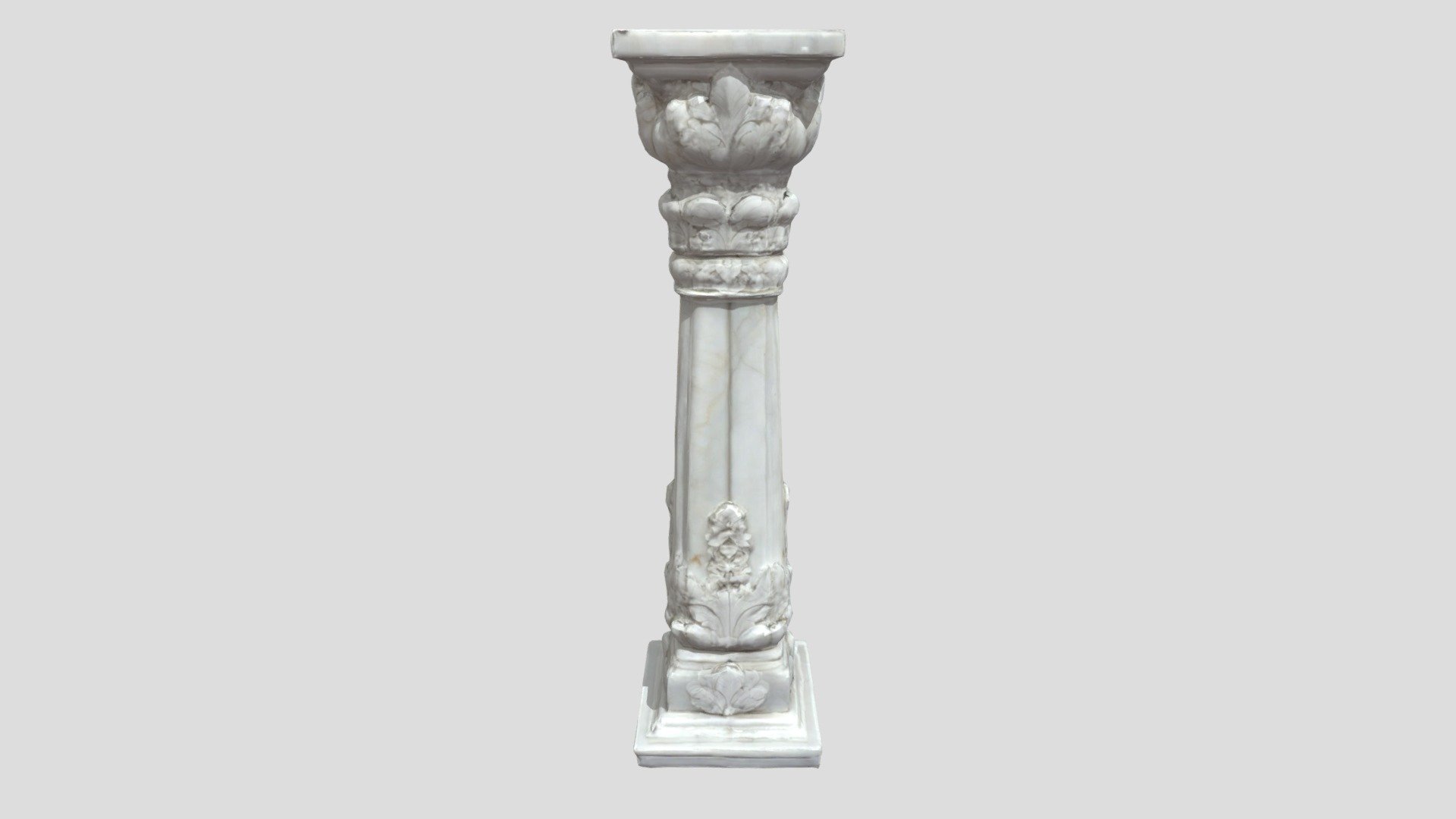 Ornate Corinthian Column - 3D model by Jaggajd [6cc8f38] - Sketchfab