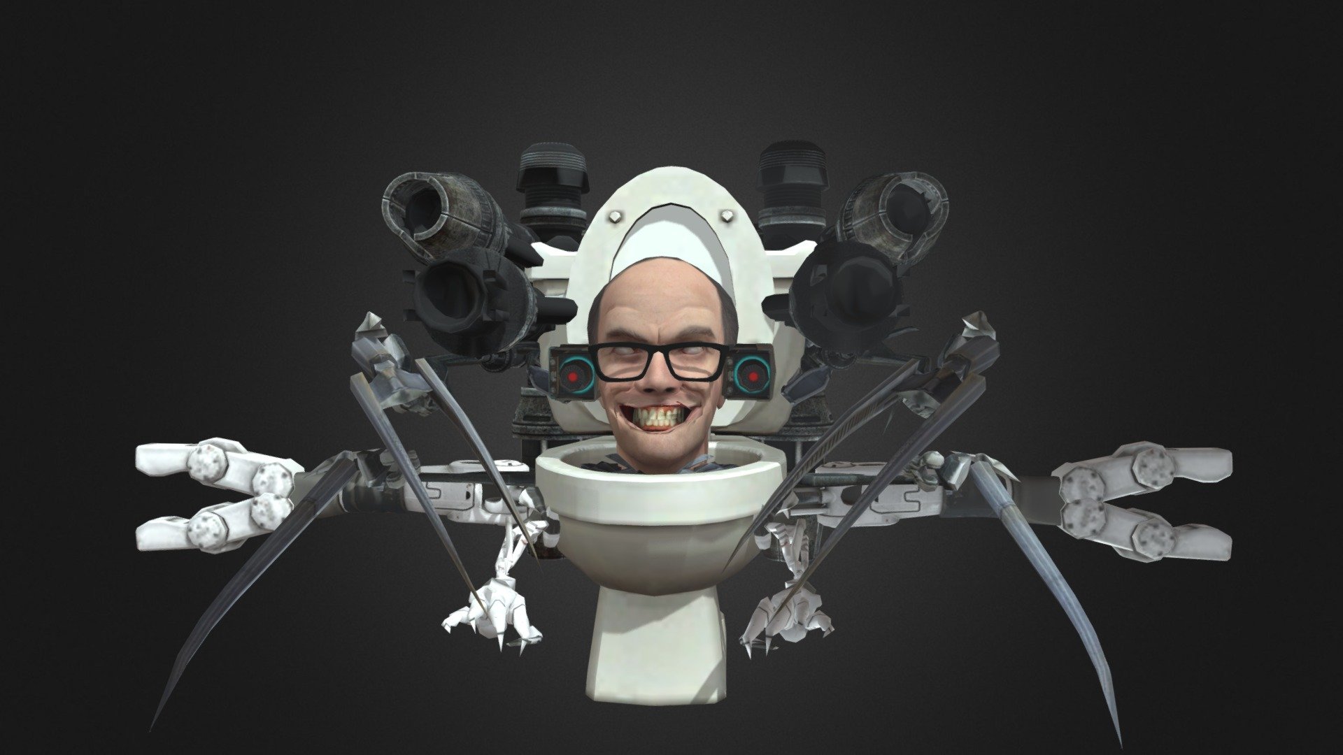 Laser Scientist Toliet - Download Free 3D model by BroThinksHesInTheNBA ...