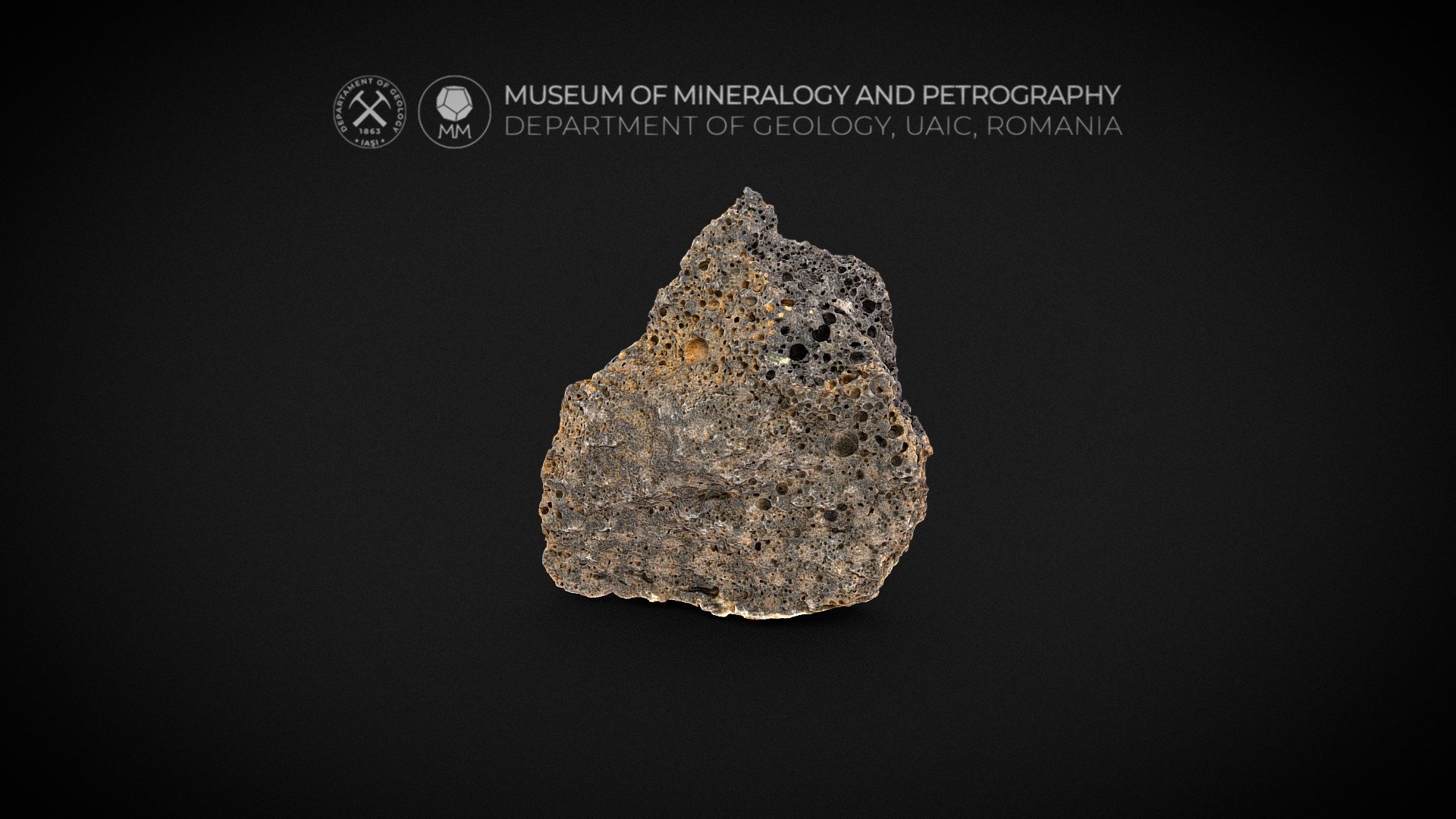 Vesicular basaltic Scoria (igneous rock) - 3D model by Museum of ...