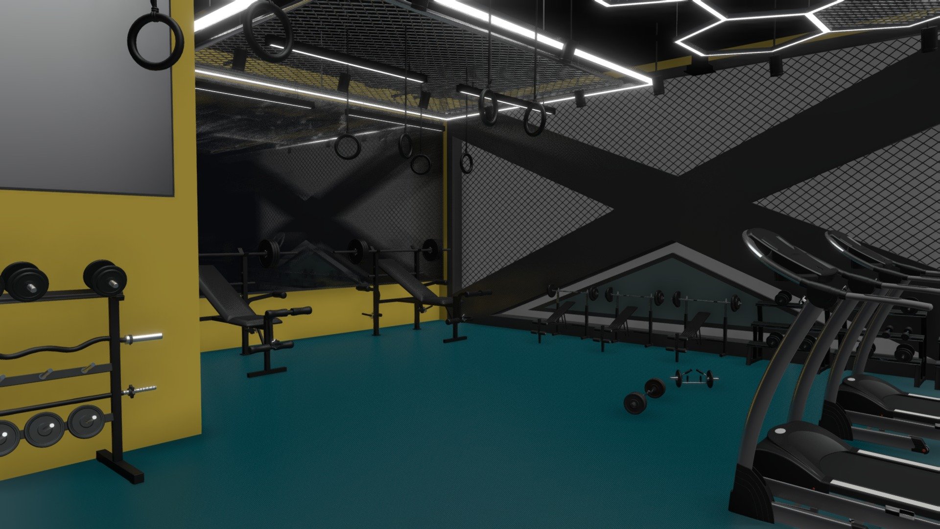 Fitness Gym - Buy Royalty Free 3D model by Fabbri (@flaviafabbri ...