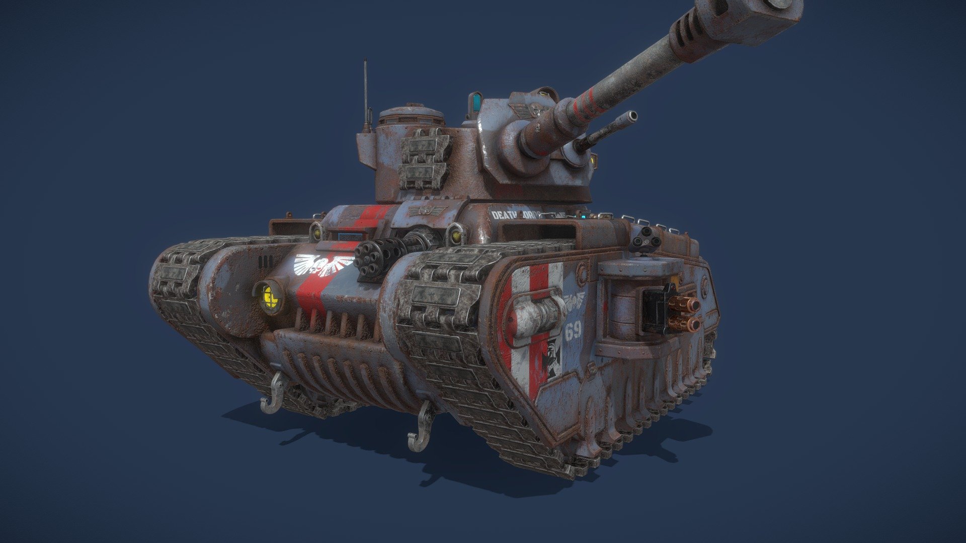 Rogal Dorn Tank - 3D model by Bimo_Ryan [6ccf193] - Sketchfab