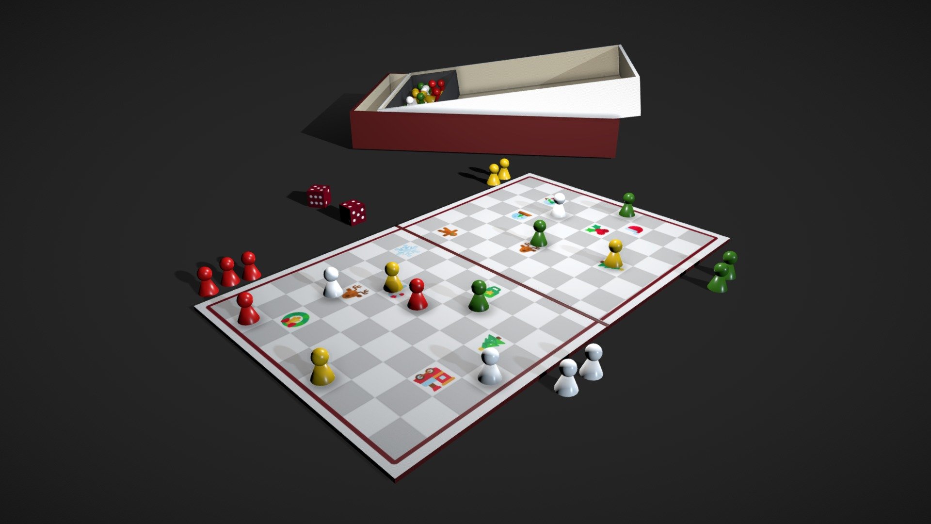 Boardgame - 3D model by Bec (@rebecca.kerr) [6cd2433] - Sketchfab