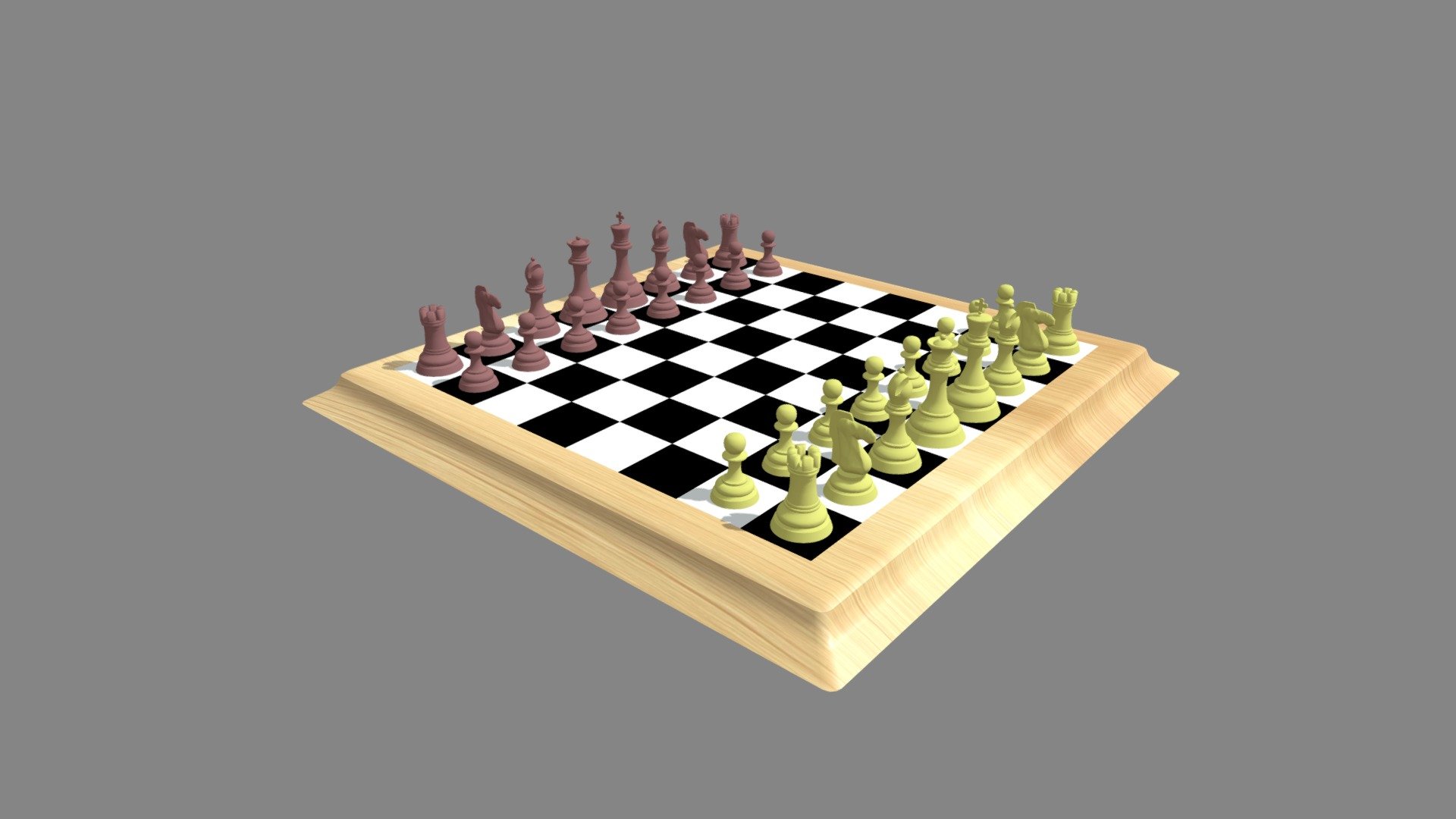 Chess board - 3D model by Auriston Pacheco (@Auriston.Pacheco) [6cd2de7 ...