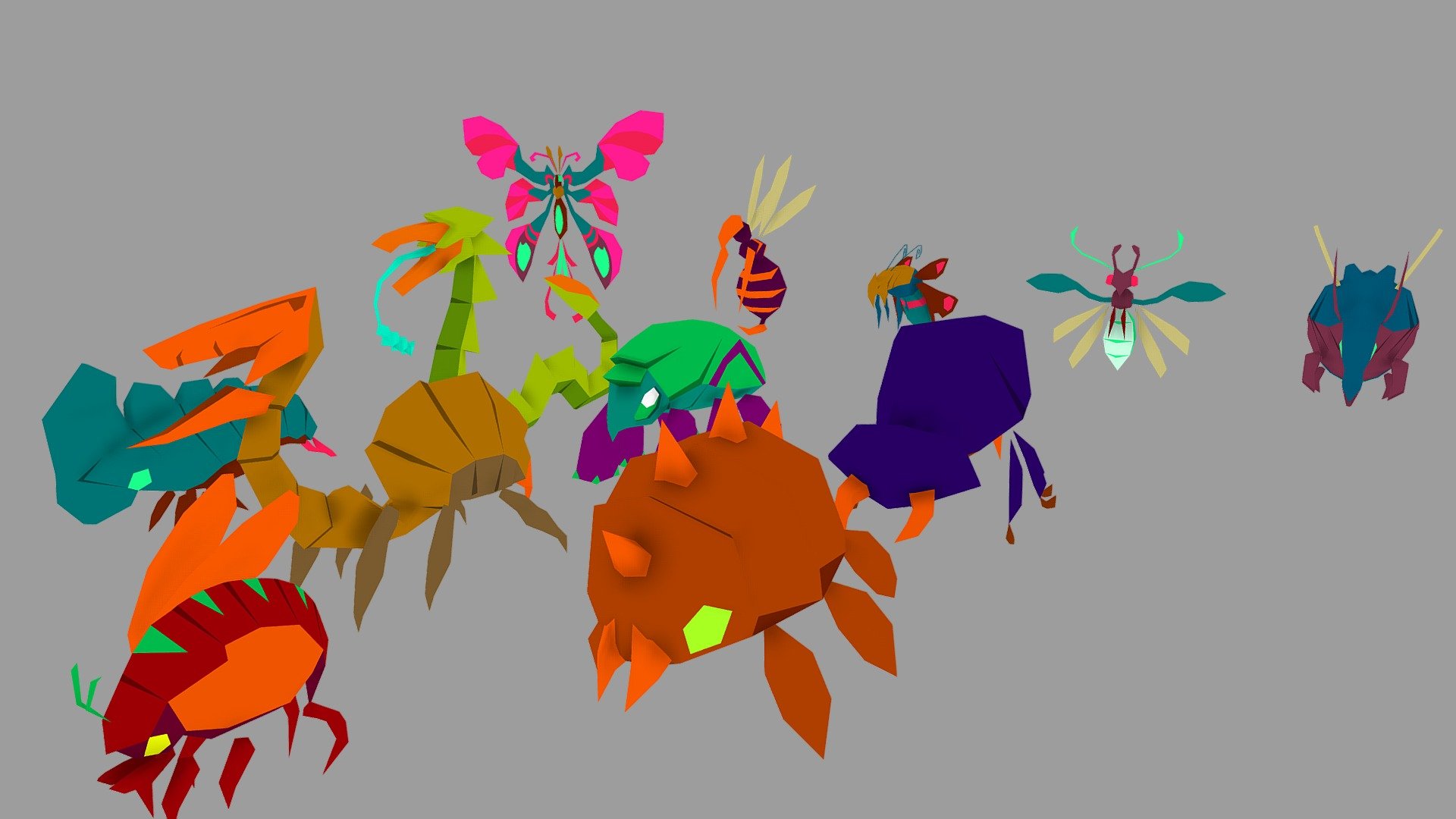 Insects - 3D model by Lynda Murray (@impdragon) [6cd5750] - Sketchfab