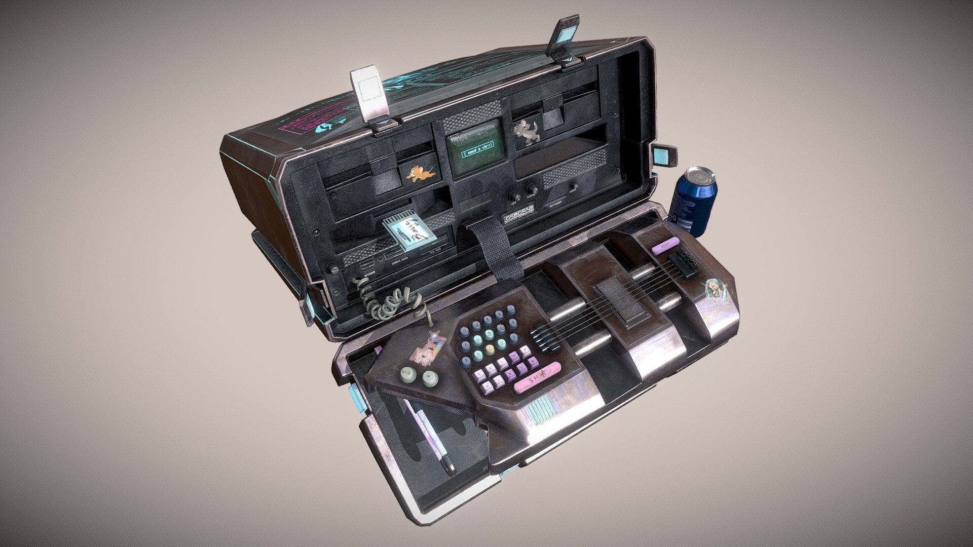 Osborne 1 New wave redesign computer - 3D model by XiaolingPan ...