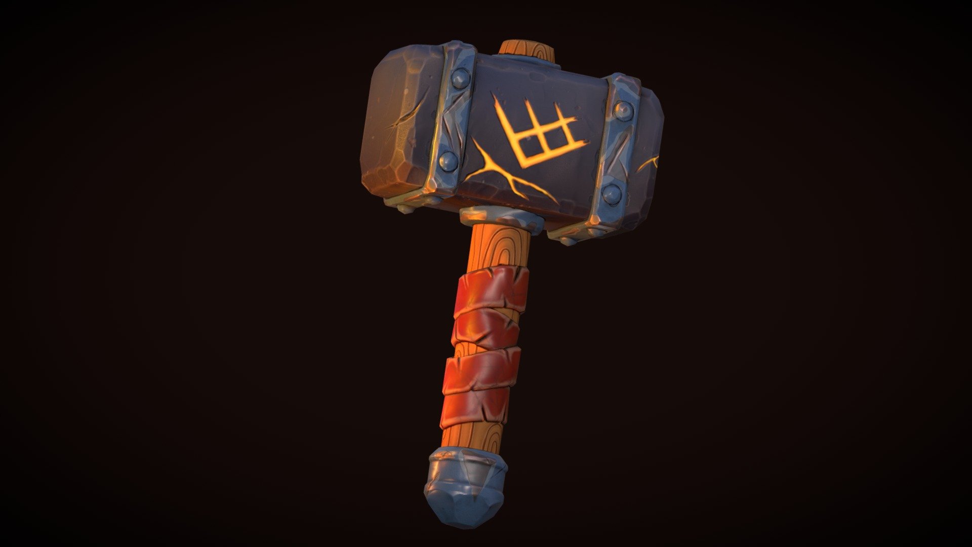 Stylized Hammer - Download Free 3D model by Lucy Baranova (@Lucy ...