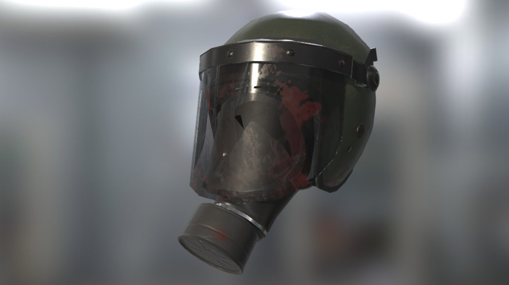 PBR Riot Helmet & Gasmask - 3D model by Zeeboon (@toondewachter ...