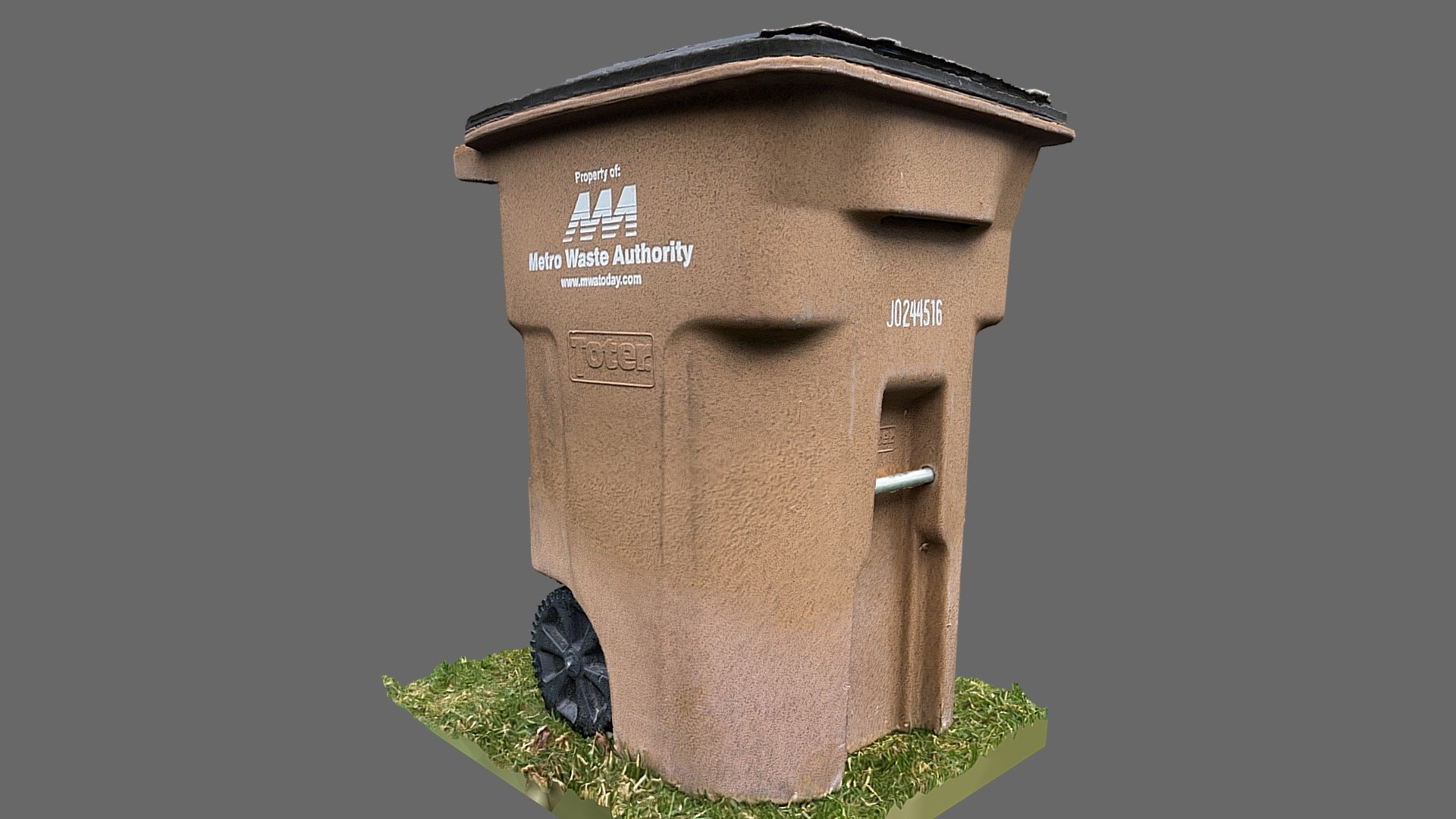 Residential curbside garbage container - Download Free 3D model by ...