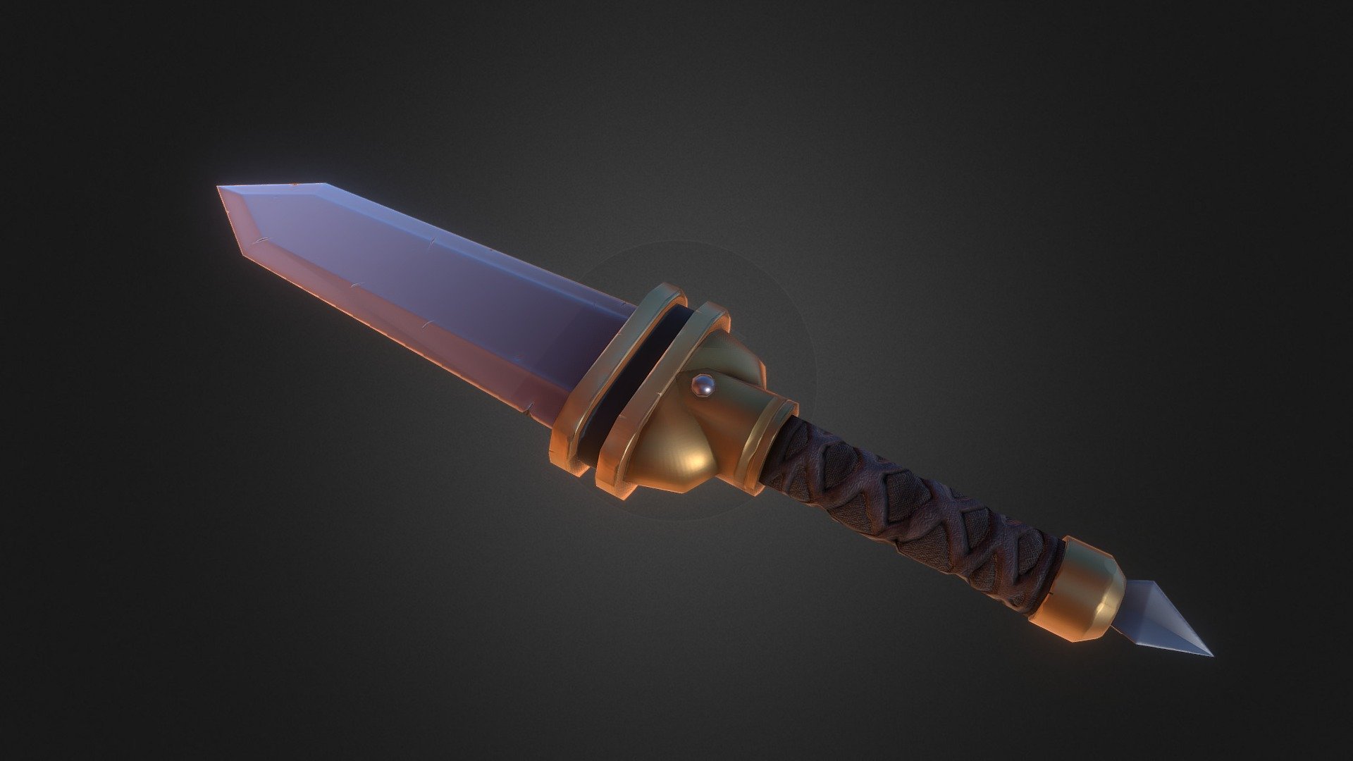 Stylized Dagger - 3D model by Matthew J Sear (@GoldenFenix) [6cdc0ae ...