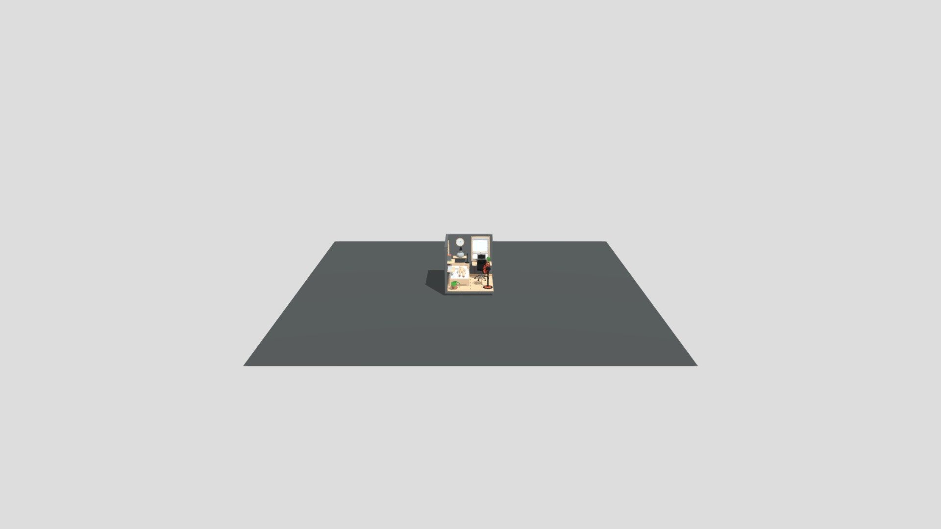 ISOMETRIC 3D ROOM - 3D model by EthanCubert [6cdc9e2] - Sketchfab