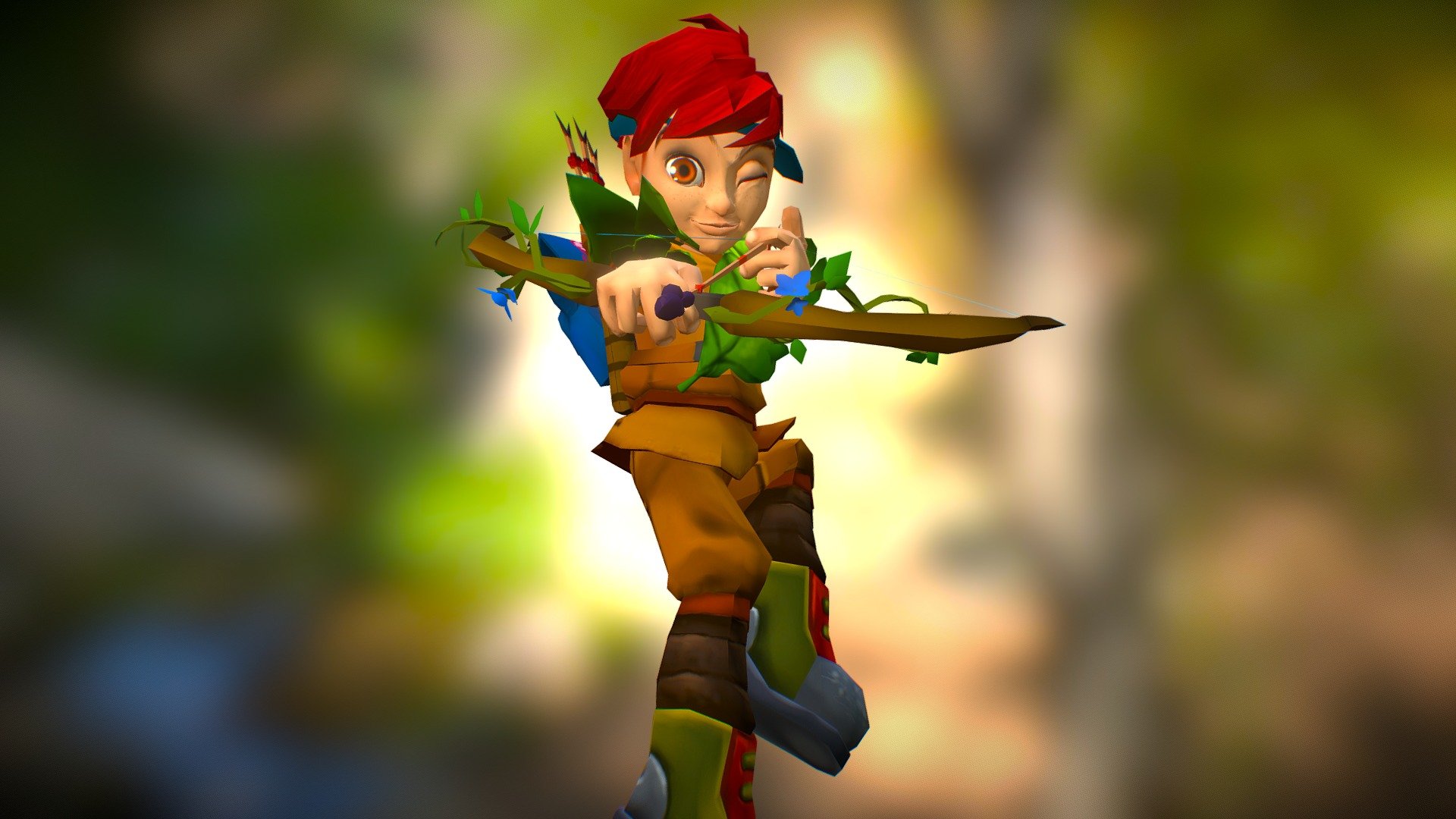 Leaf Man posed - 3D model by Jeremiah Torrevillas (@jettovillz ...
