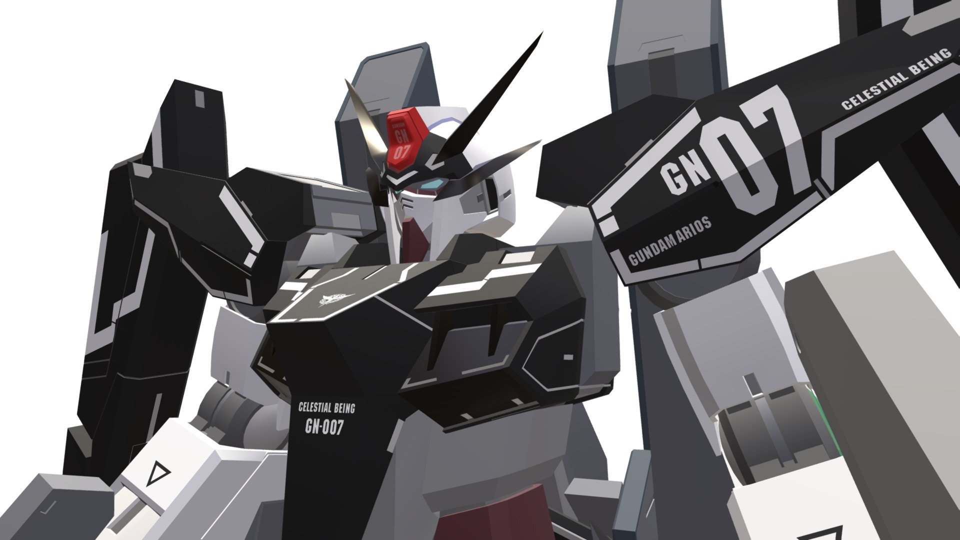GN-007 GUNDAM ARIOS - 3D model by krit yamsaso (กฤษณ์ แย้มสระโส) (@krit ...