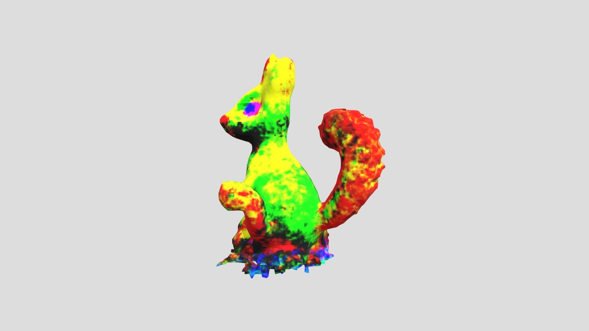 3d model of Alebrijes squirrel with nut, - Download Free 3D model by ...