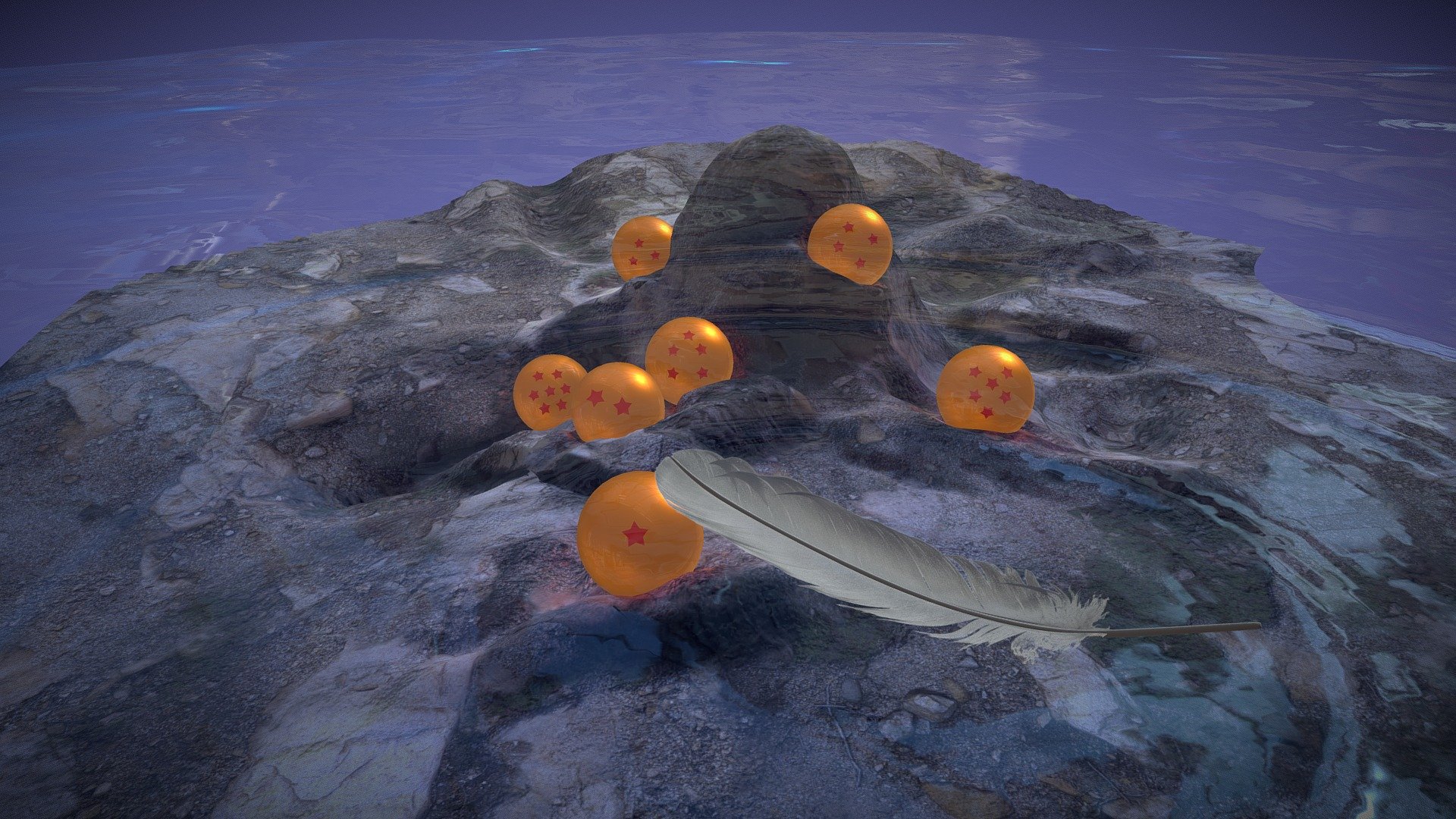 Dragon Ball Title Screen tv show - Download Free 3D model by alzarac ...