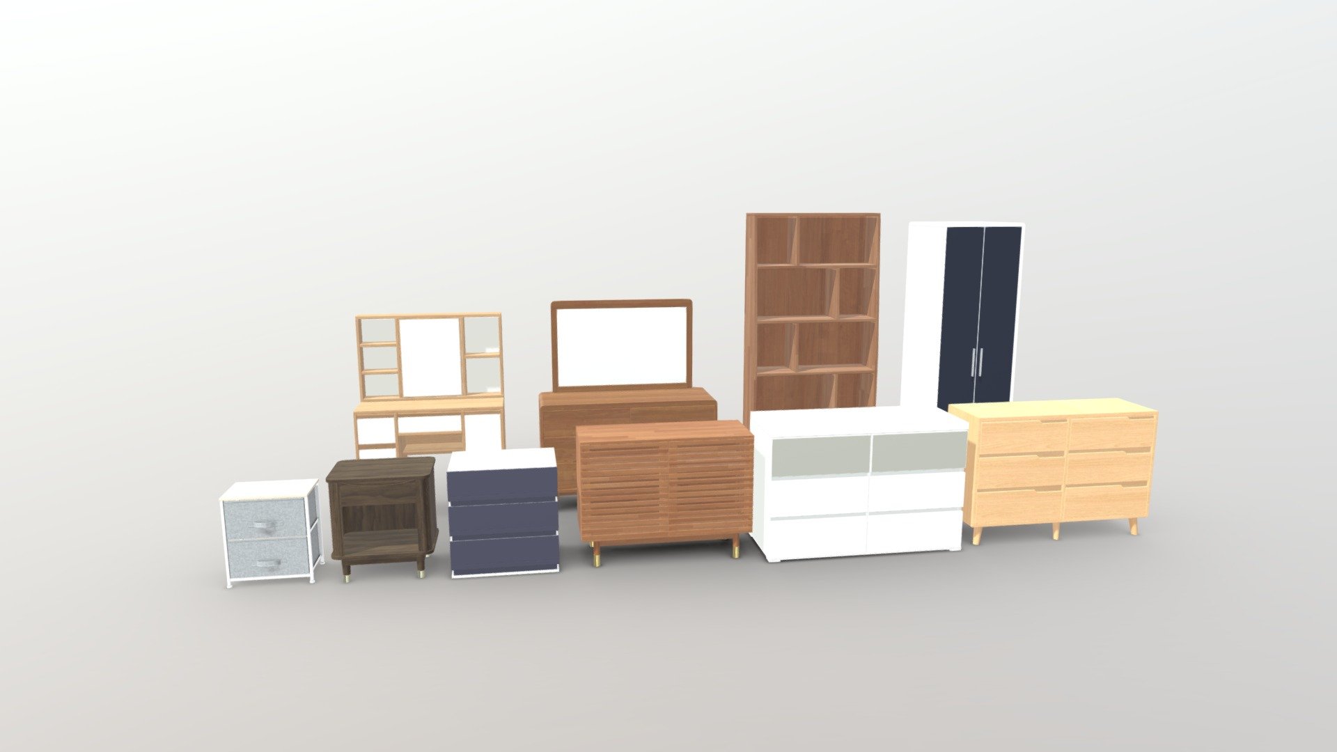 Cabinet Pack | Blender-UE5-C4D-3DS-max | 4 - Buy Royalty Free 3D model ...