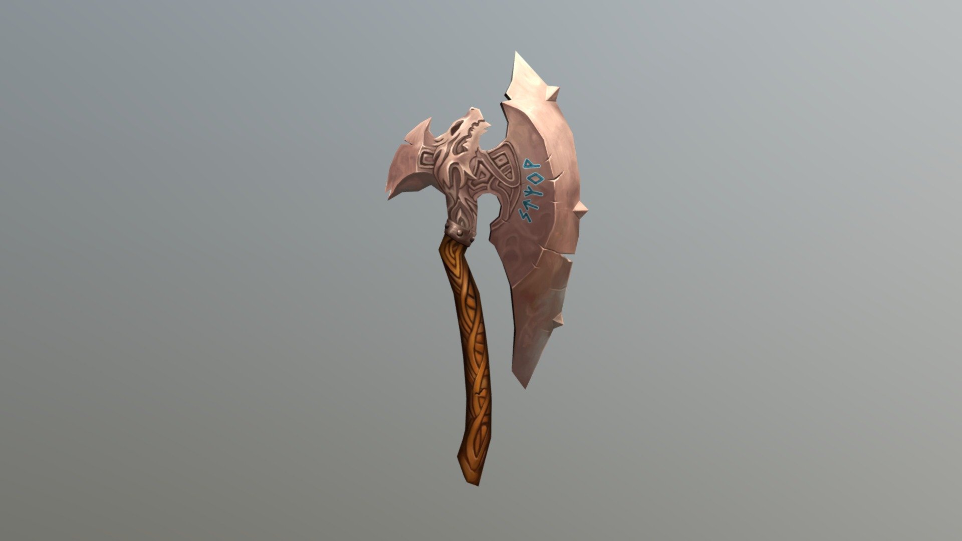 Wolf Axe - 3D model by skruffysteve [6ce0bb1] - Sketchfab