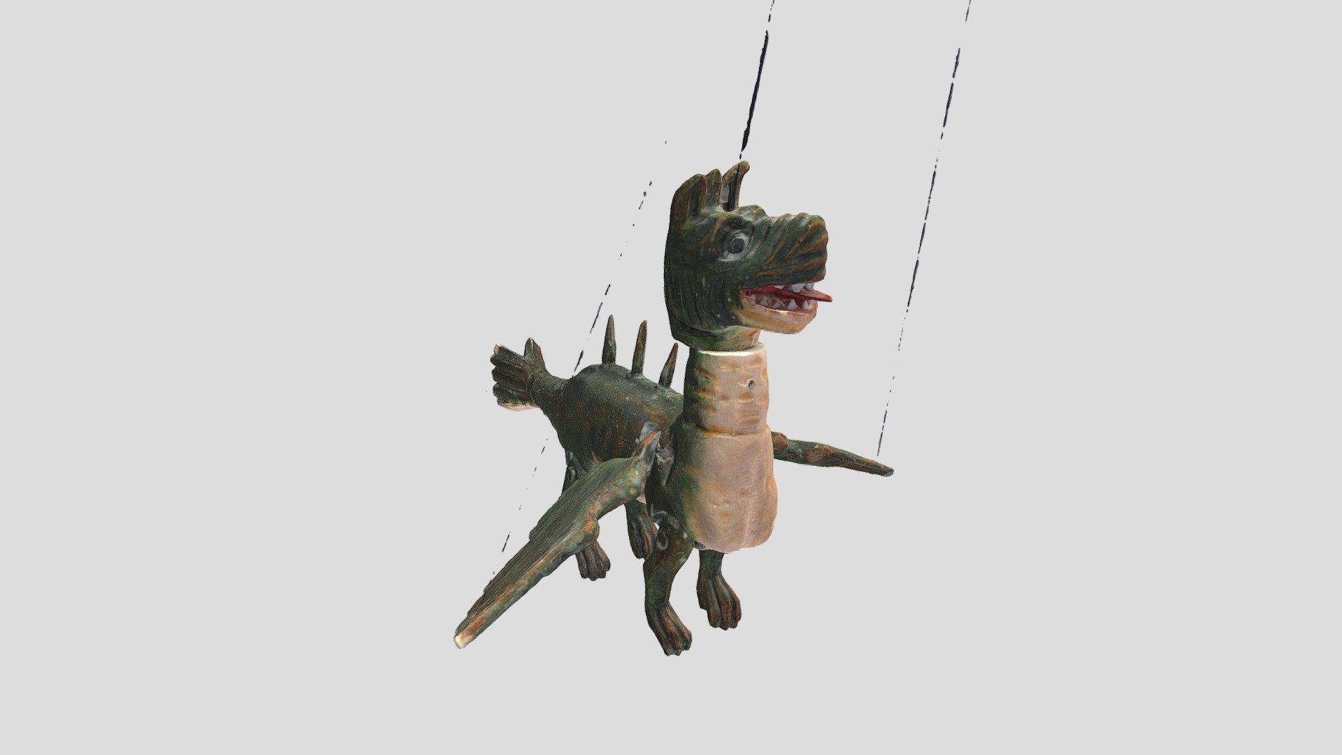 Dragon puppet / Drachepuppe - 3D model by DigitalTechnologiesCH_Bamberg ...