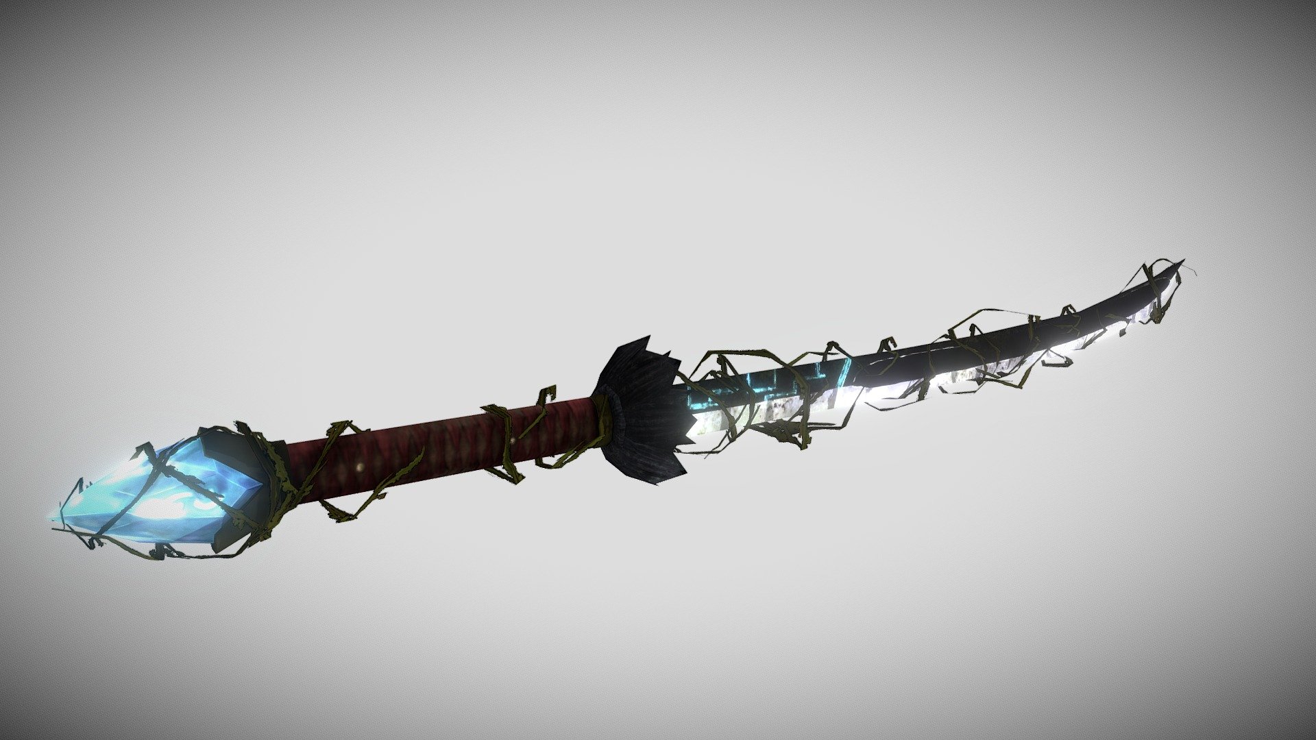 Low Poly Fanatasy Katana (MMORPG Weapon Concept) - 3D model by Xonnel ...