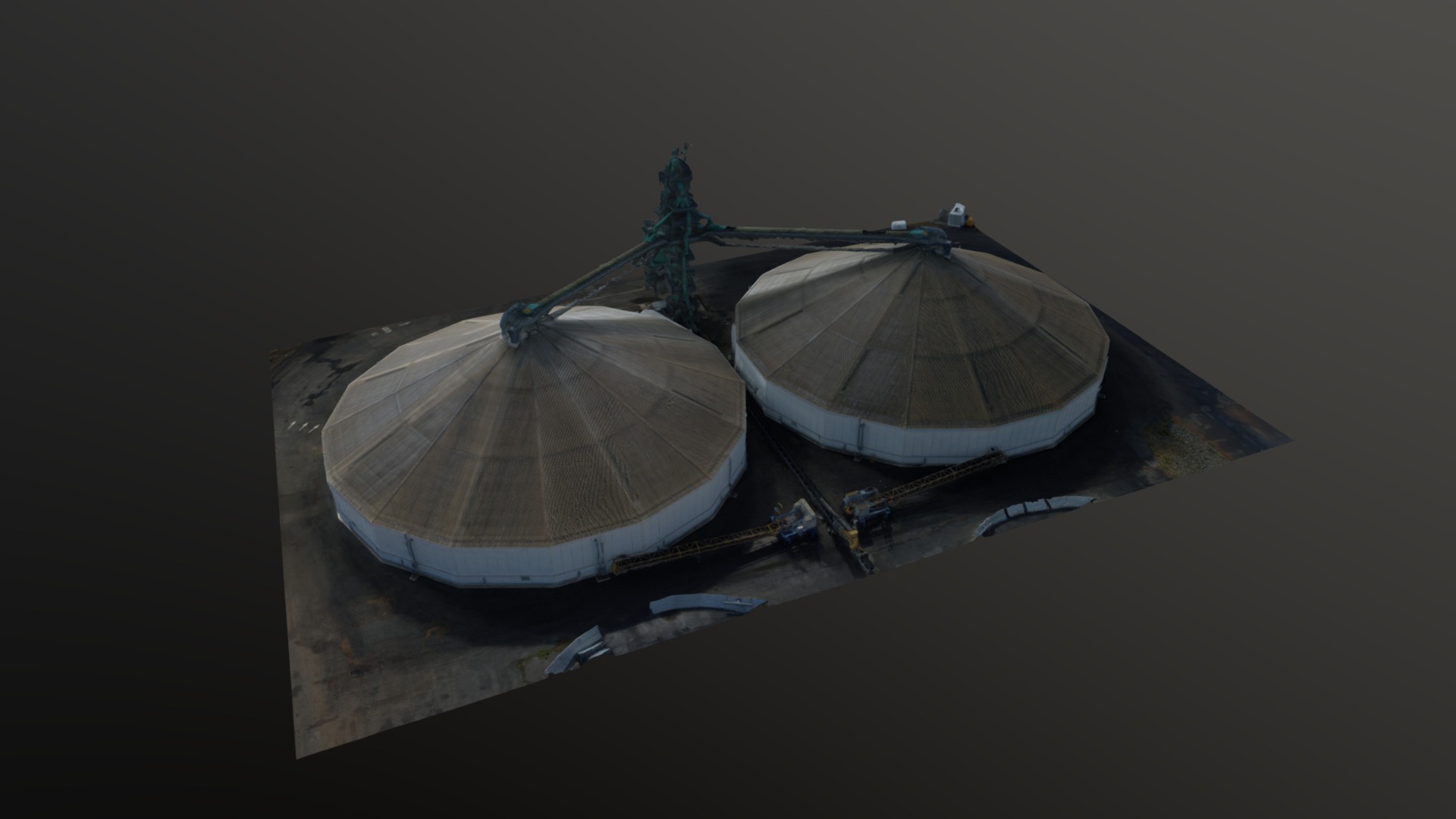 Grain Silo Roof Beam Structure Survey - 3D model by DIWAUAV [6cea319 ...