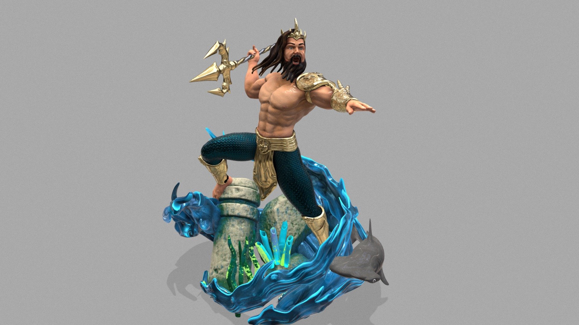 Poseidonn - 3D model by thienphuoc1392 [6cecbda] - Sketchfab