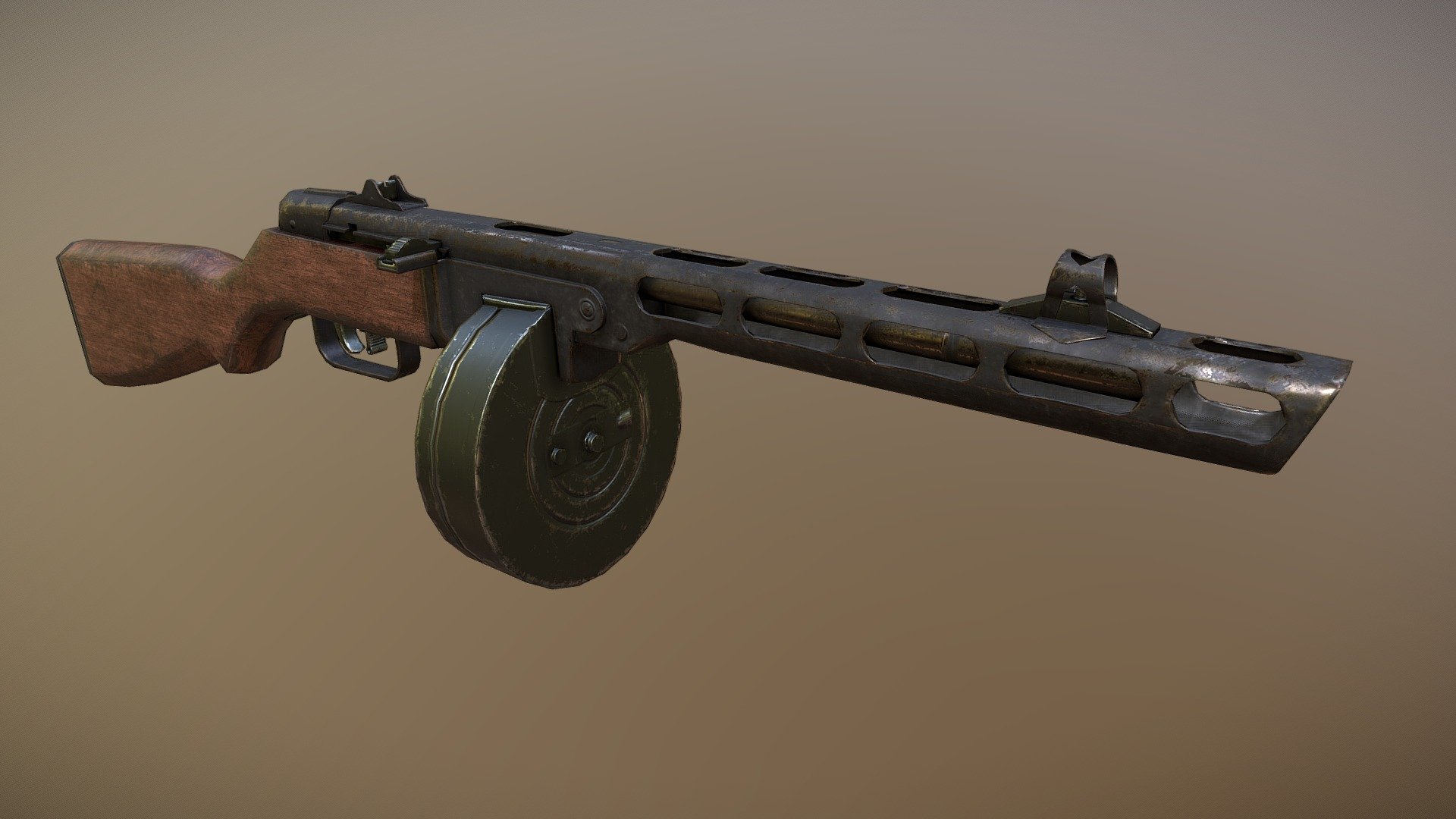 PPSh-41 - 3D model by robby88n [6cf09cc] - Sketchfab