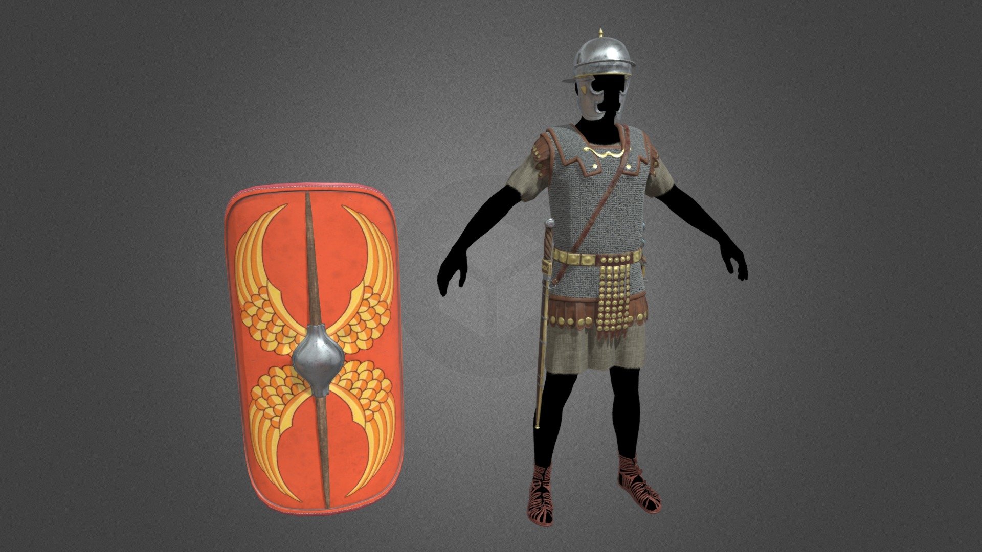 Roman Legionary - 3D model by FAISAL AIYACH (@Faisalaiyach) [6cf2f7b ...