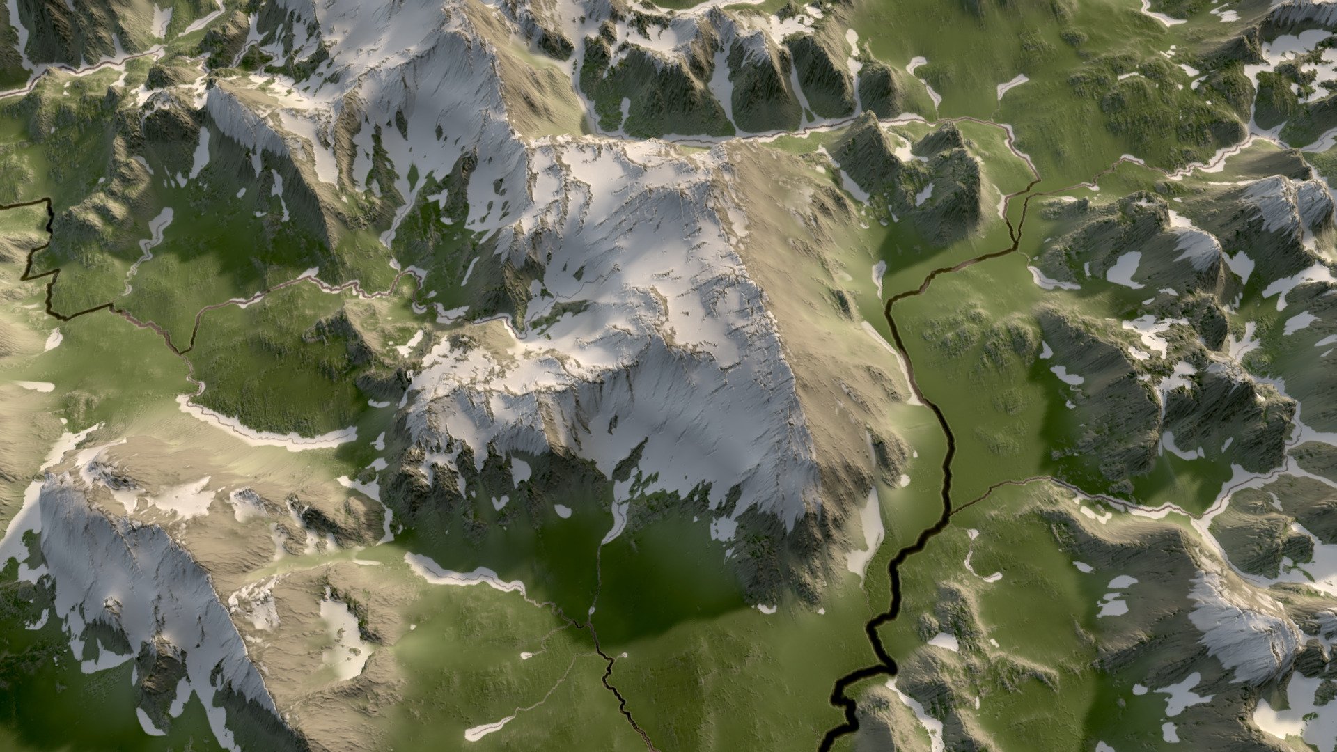 ENHANCED - Tetonish Razors - Terrain - Buy Royalty Free 3D model by ...
