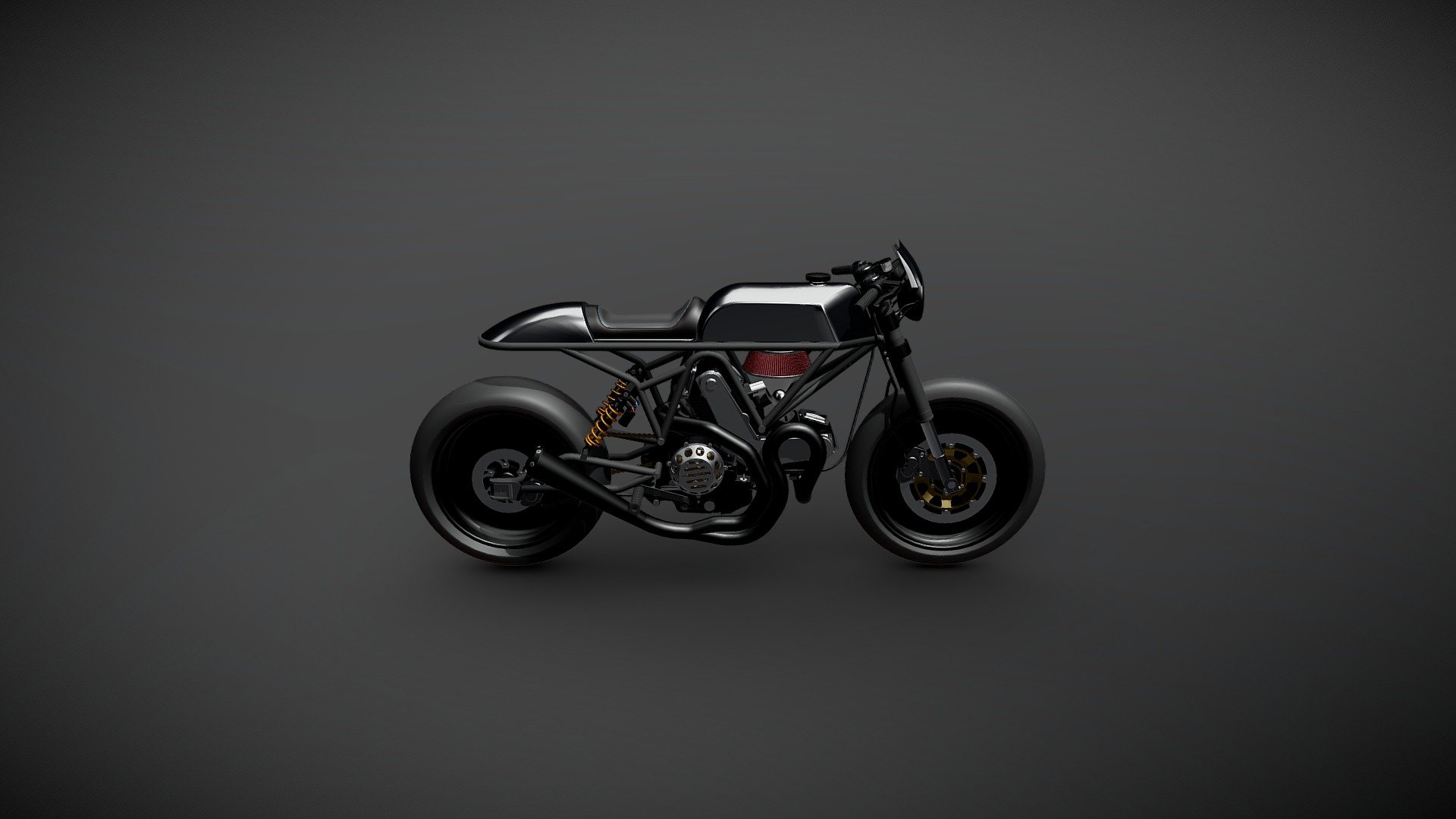 Custom Ducati Cafe Racer - Buy Royalty Free 3D model by Prazuci Motor ...