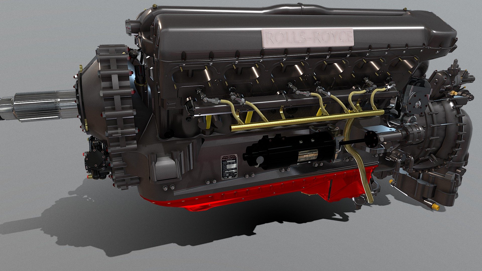 Rolls-Royce Merlin (RM 3SM) - Download Free 3D model by davidmarton1987 ...