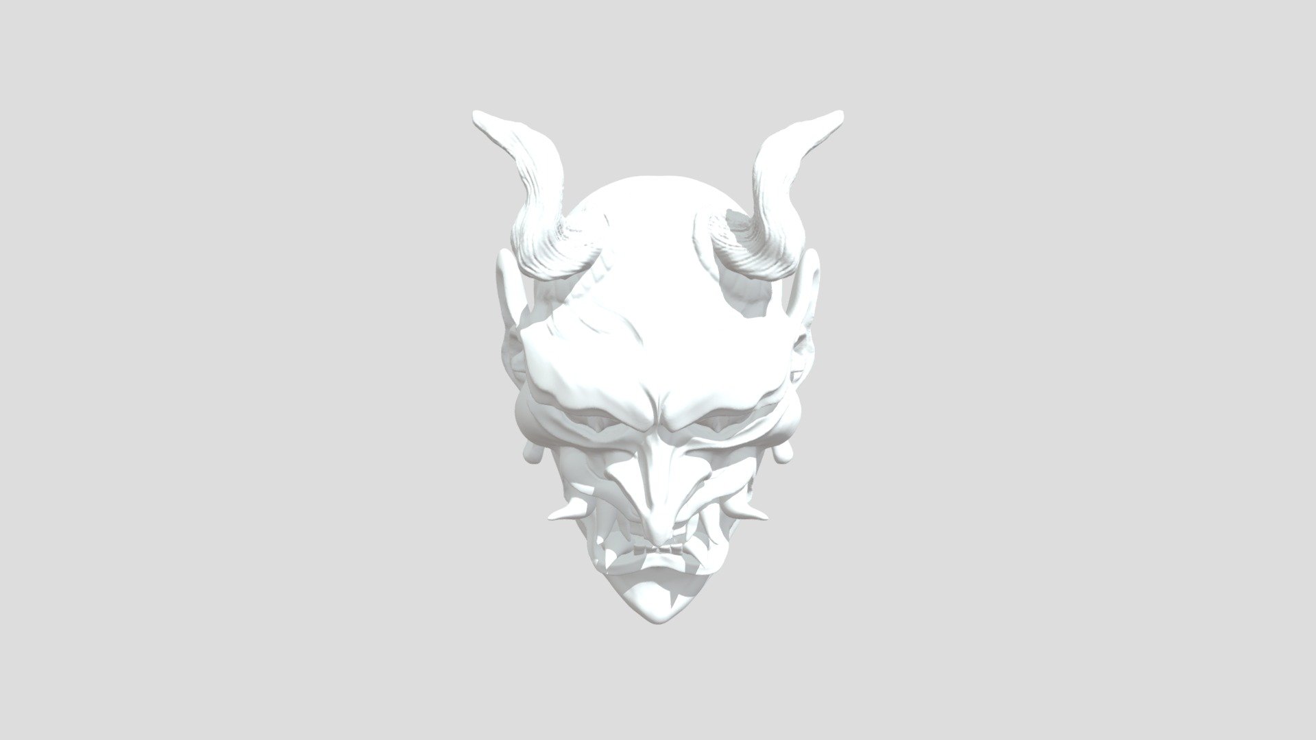 Oni Mask - Download Free 3D model by emmanuel.jda [6cfe556] - Sketchfab