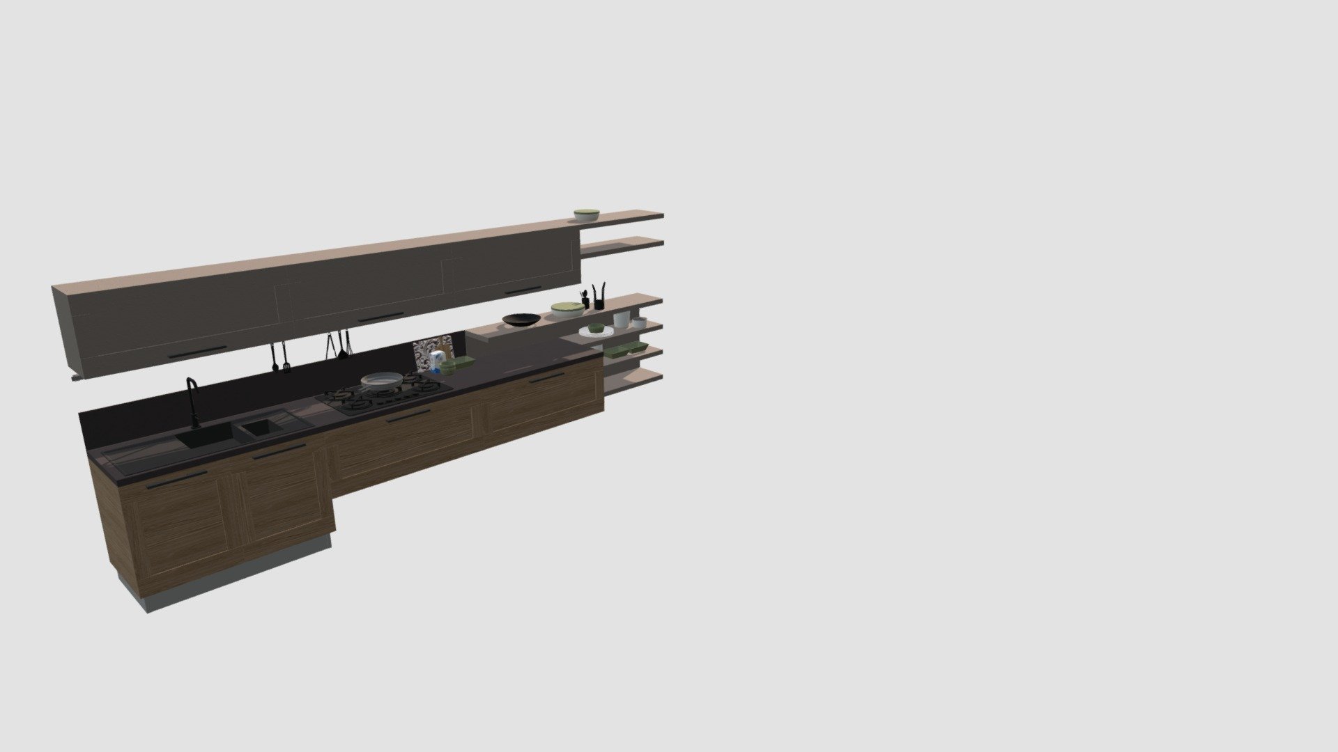 kitchen - Buy Royalty Free 3D model by Evermotion [6cff0bc] - Sketchfab ...